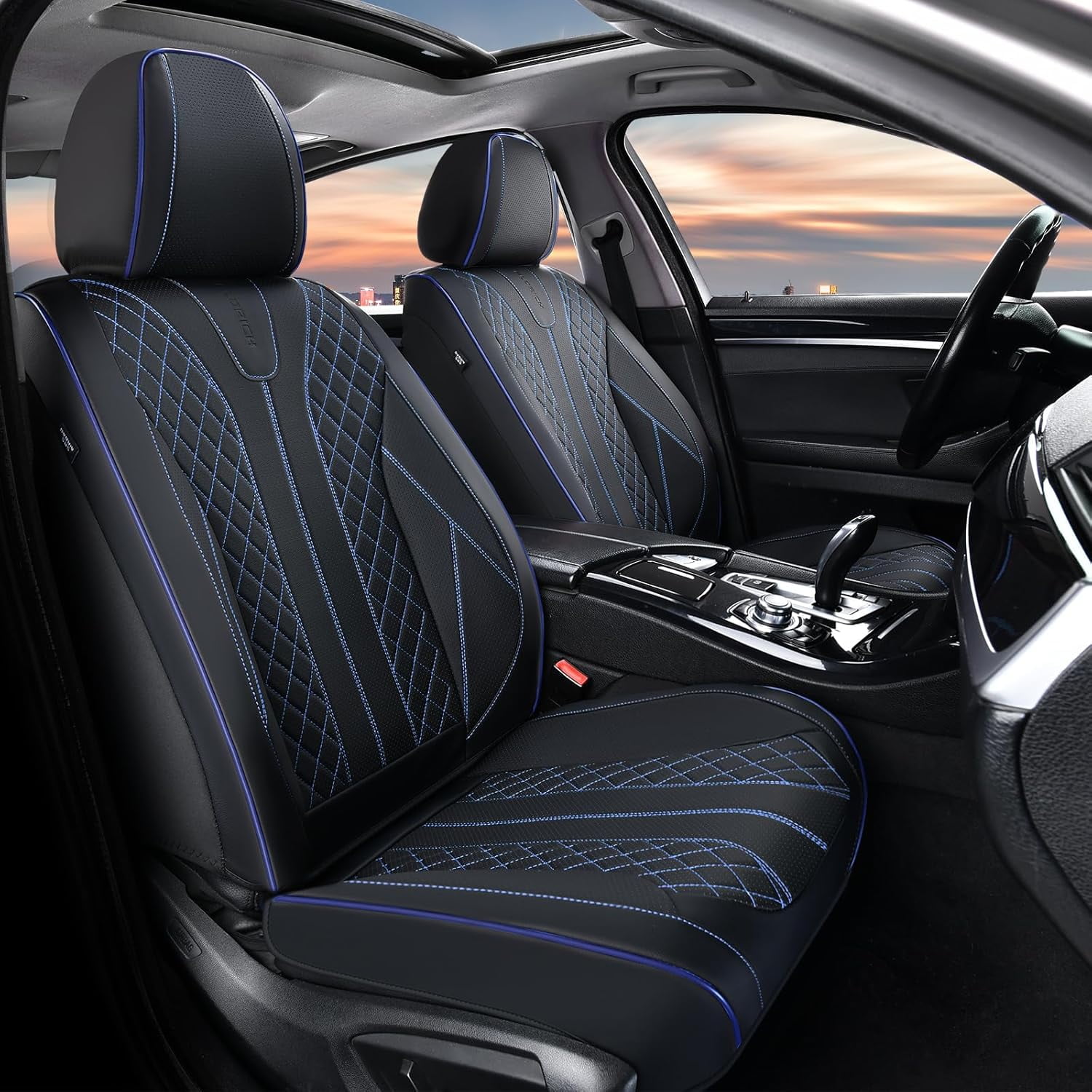 Automotive Seat Covers Front Seat, Leather Seat Cover 2 Front Seat ...