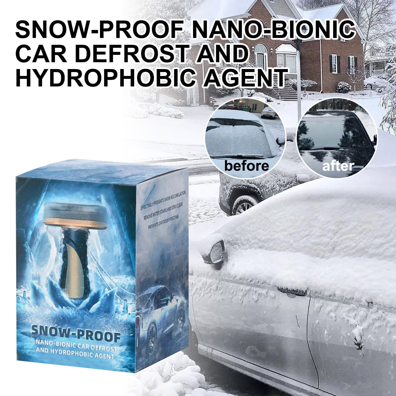 Automotive Snow Removal Hydrophobic Coating - Car Defrost Anti-Icing ...