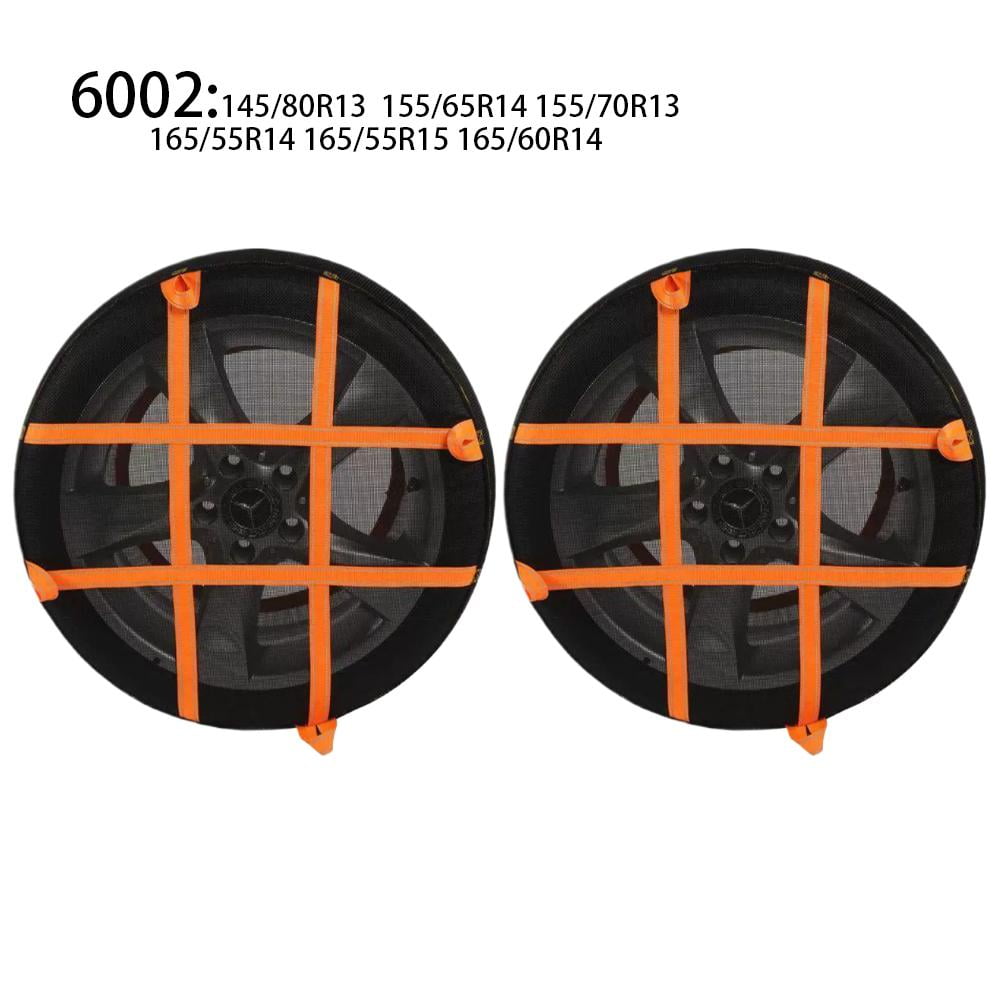 Automotive Snow Socks for Tires – Reusable Winter Traction Device, Anti ...