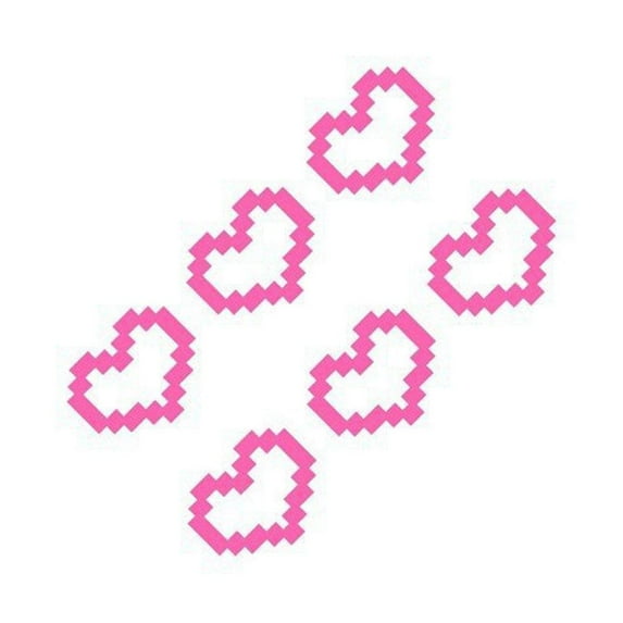 Automotive Stickers Mosaic Heart-Shaped Pixel Heart-Shaped Car ...