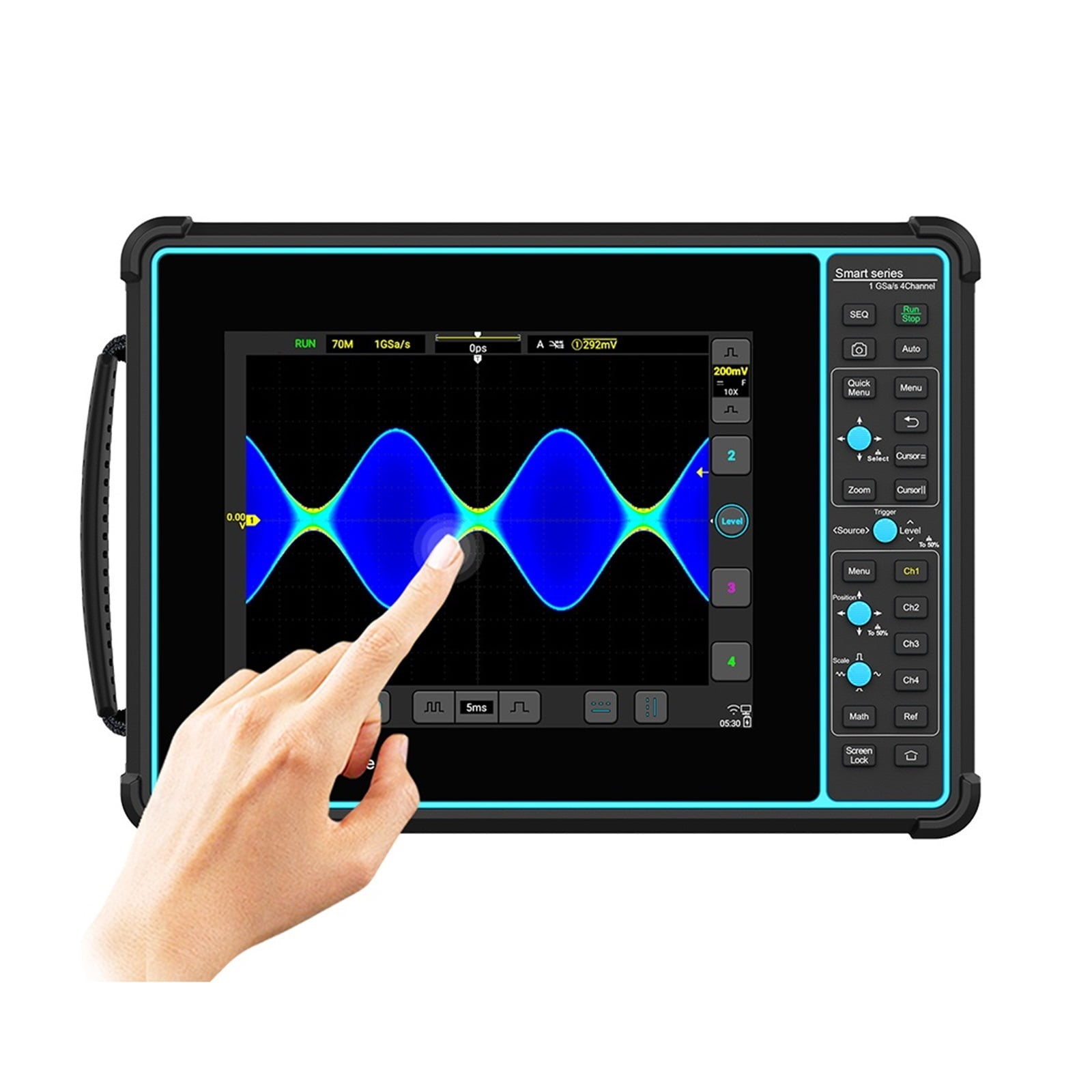 Automotive Tablet Oscilloscope 8" TFT LCD SATO1004 Handheld Lgnition Diagnostic Analysis 100Mhz ...