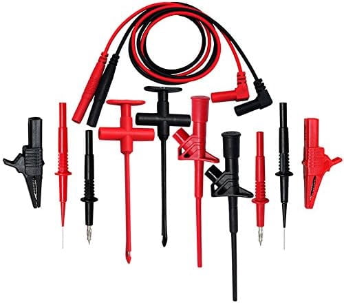 Automotive Test Lead Kit Insulation Piercing Test Clip Large Crocodile ...