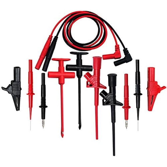 Automotive Test Lead Kit Insulation Piercing Test Clip Large Crocodile ...