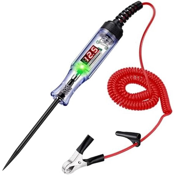 Automotive Test Light with 3-120V DC Digital Display, Circuit Tester ...