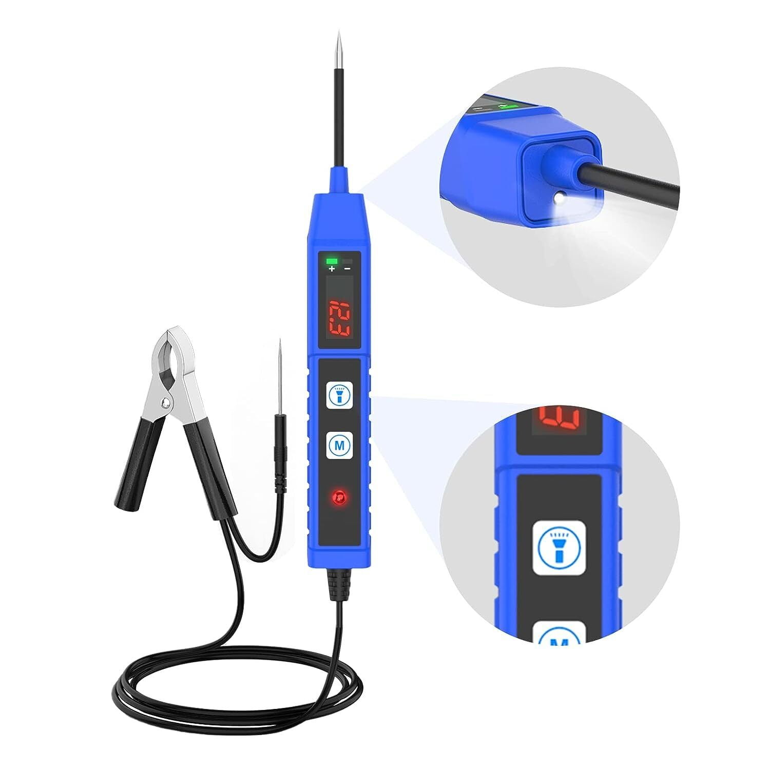 Autory Automotive Test Light Digital Electrical Voltage Circuit Tester ...