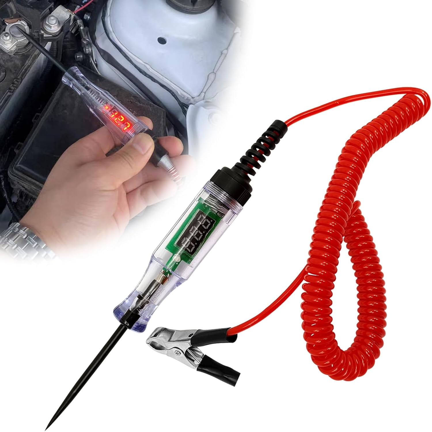 Automotive Test Light Digital LED Circuit Tester with 70.8 Inches ...