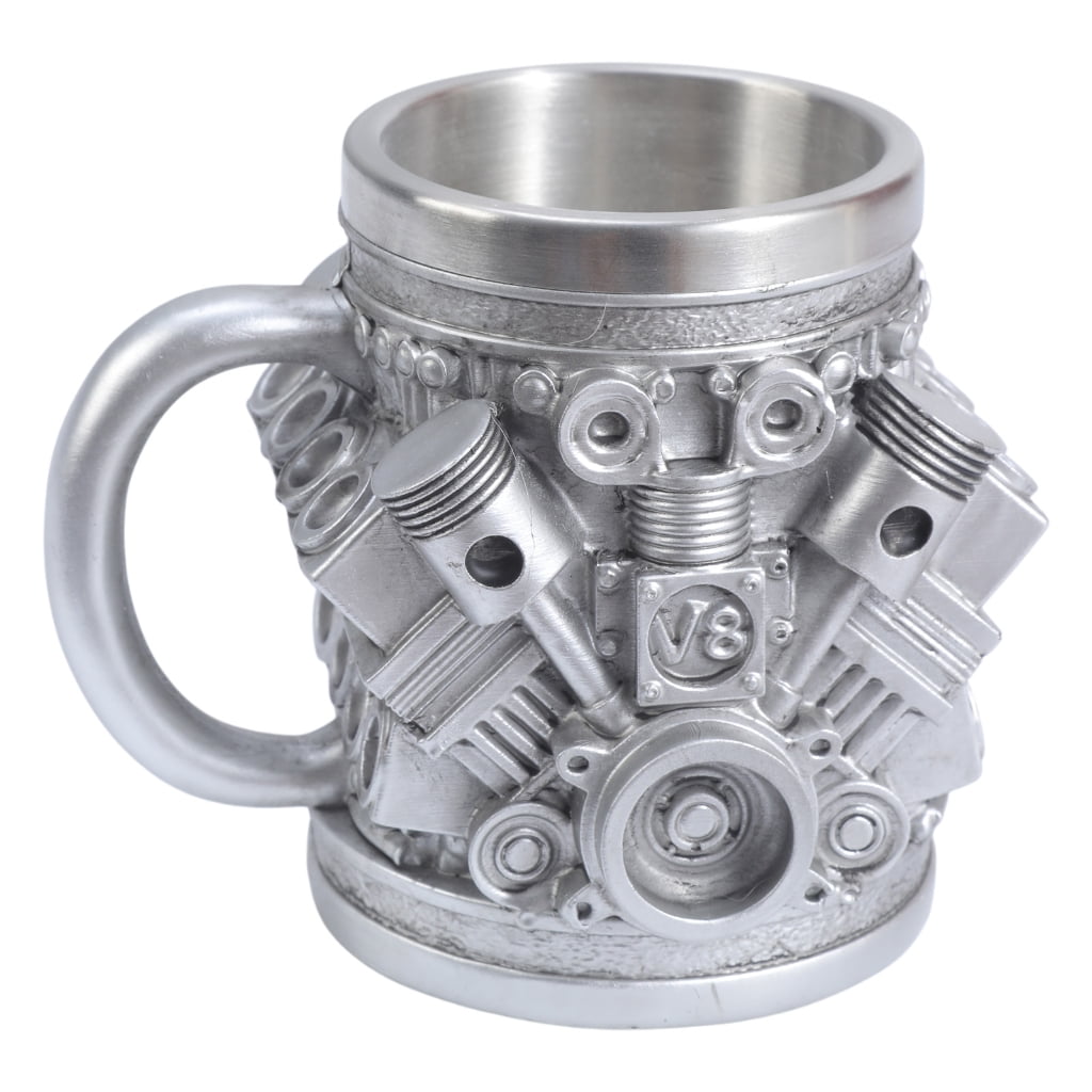 Automotive Themed Stainless Steel Insert Cup Mechanical Detailing Resin ...
