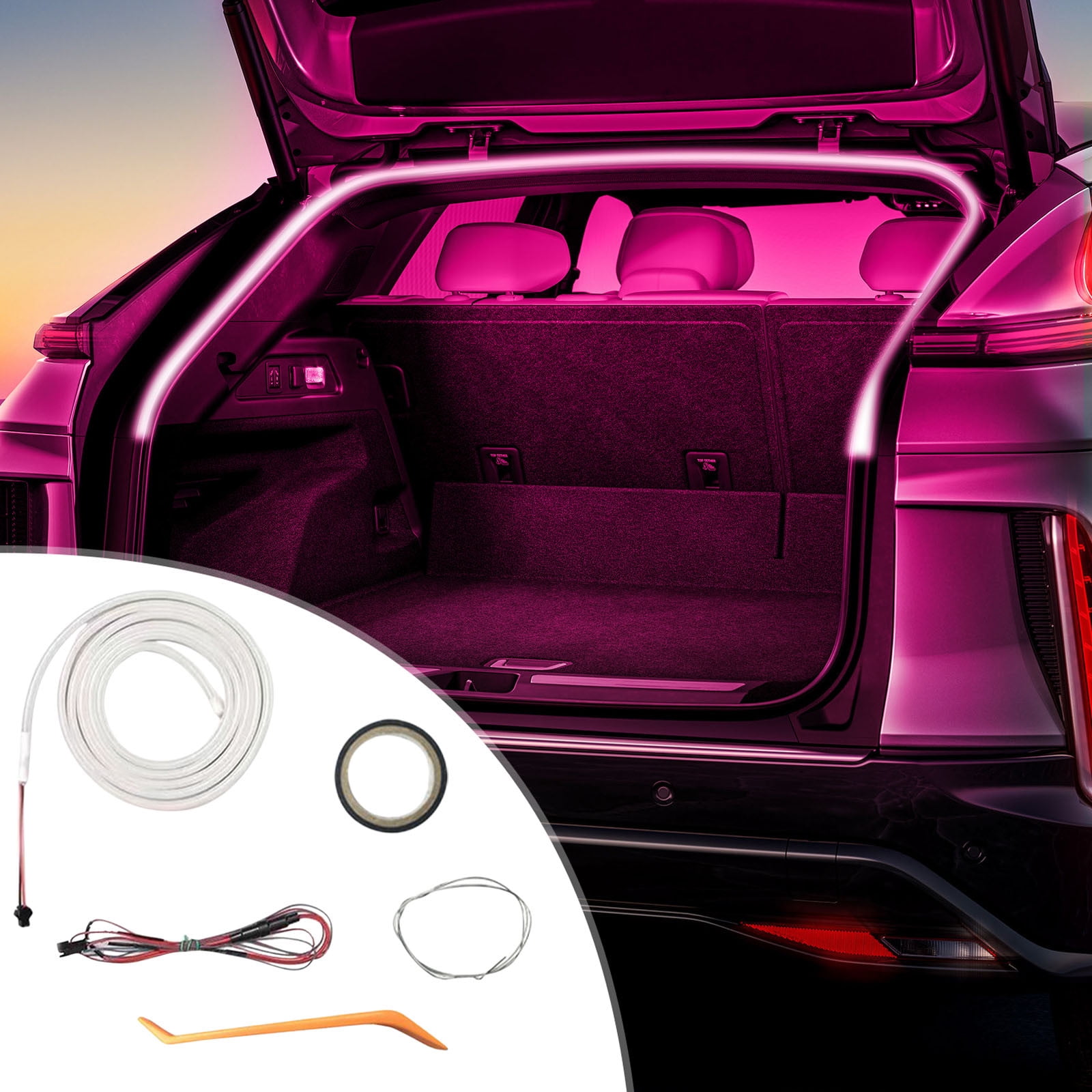 Automotive Trunk Ambient Lighting Strip | 2-Meter LED Cargo Light Bar ...