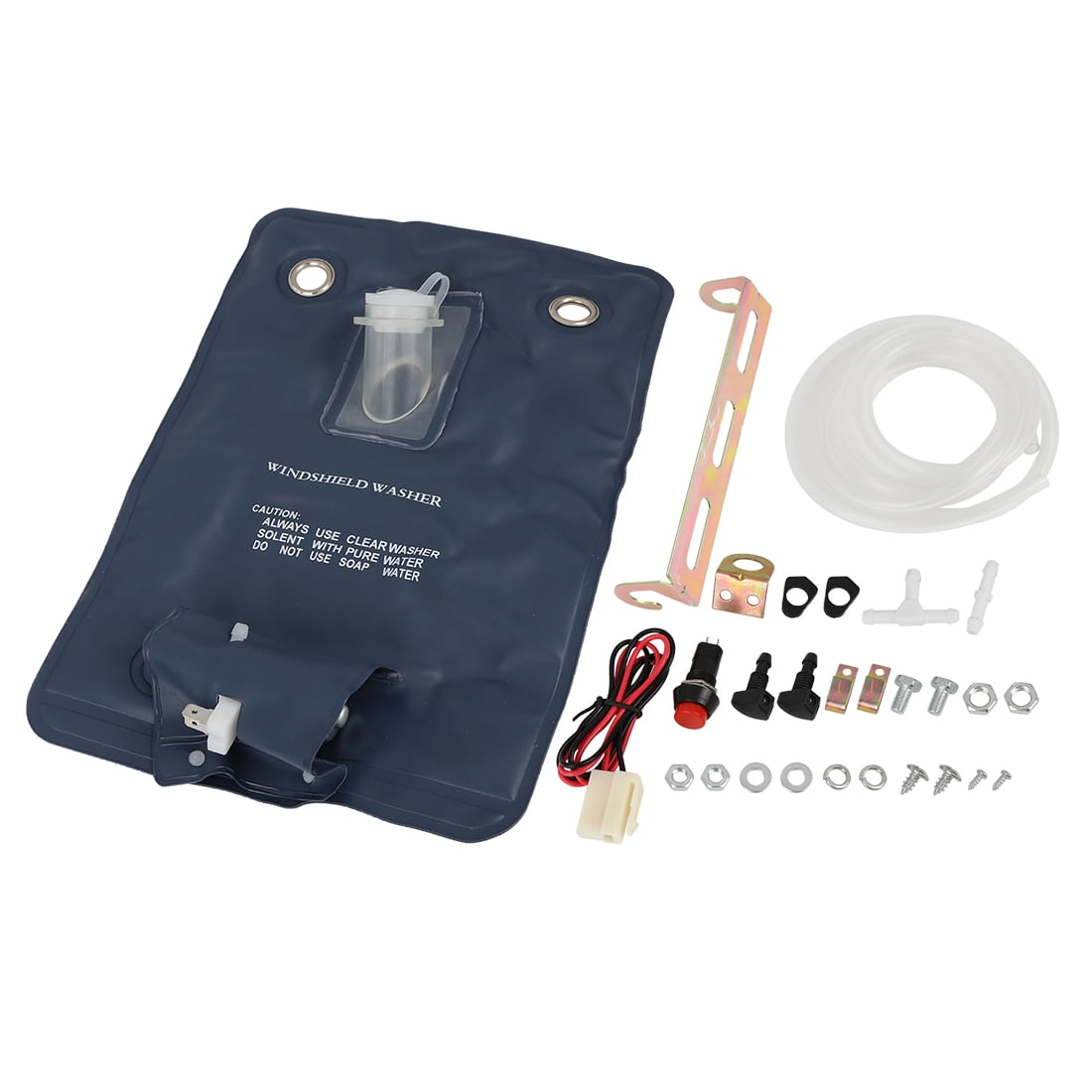 Automotive Windscreen Washer Bottle Bag Kit with DC 12V Pump Universal ...