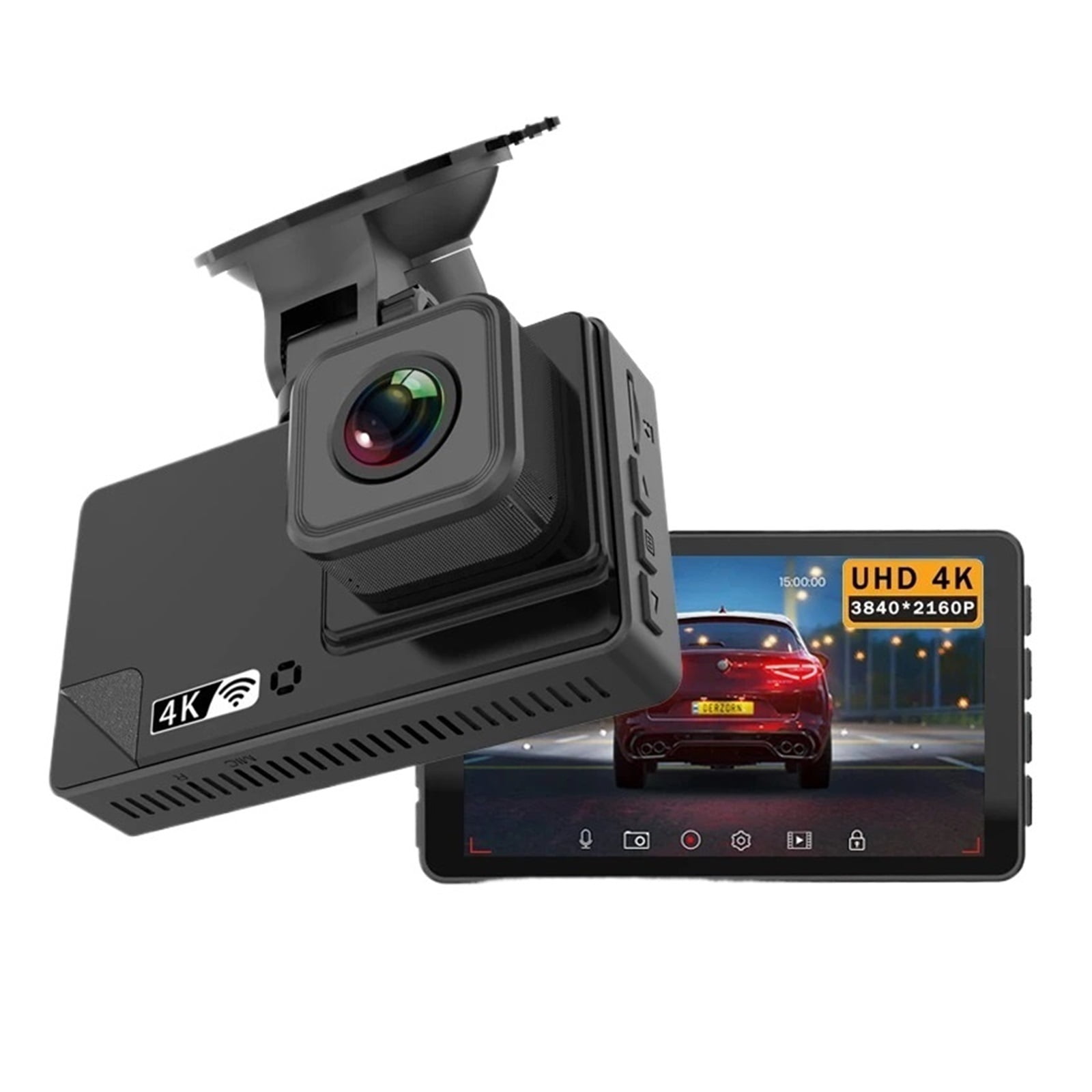 Automotive supplies Car DVR 4K 2160P +1080P WIFI GPS Dual Lens Dashcam ...