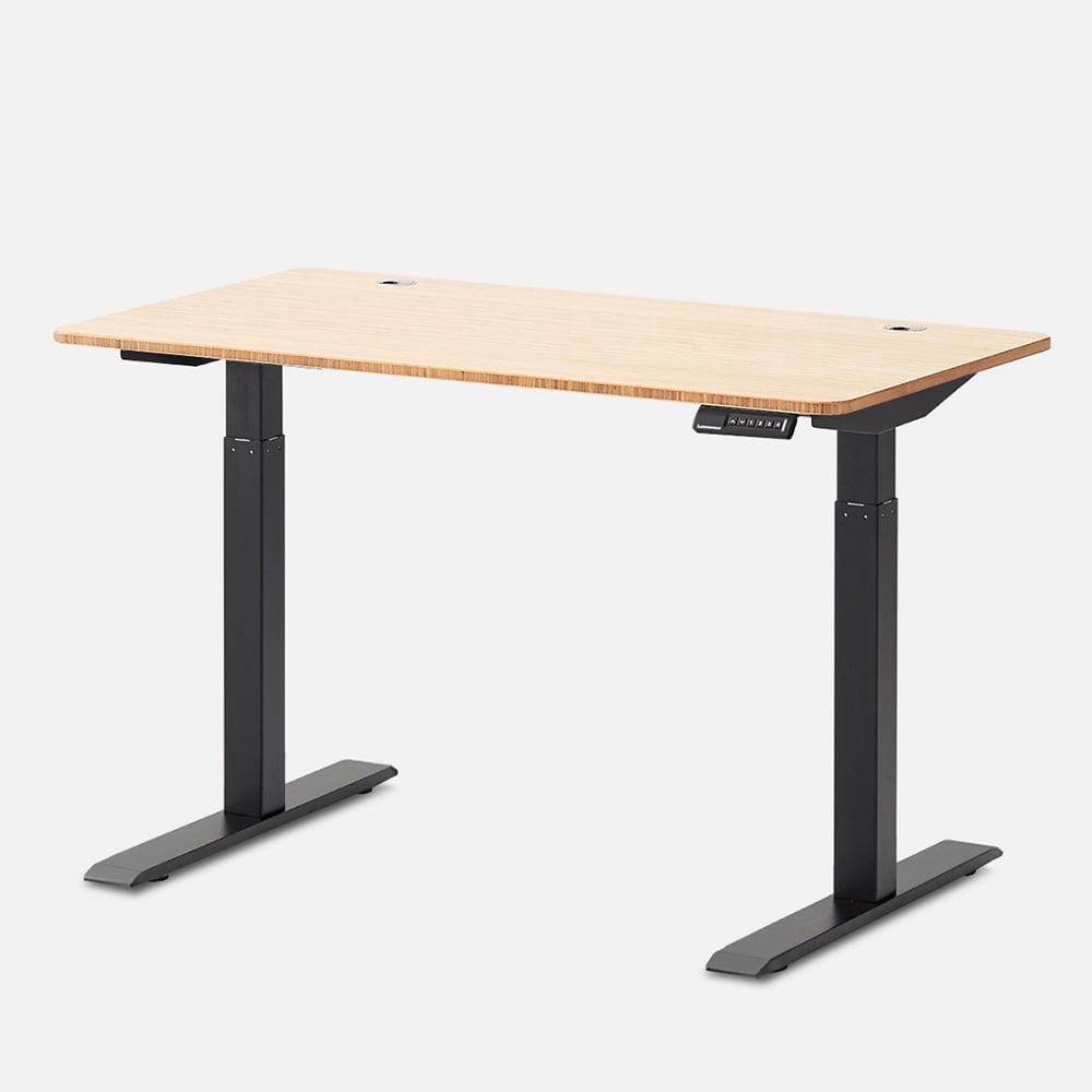 Autonomous 2-Stage Desk 2 Modern Electric Standing Desk, Black - Bamboo ...