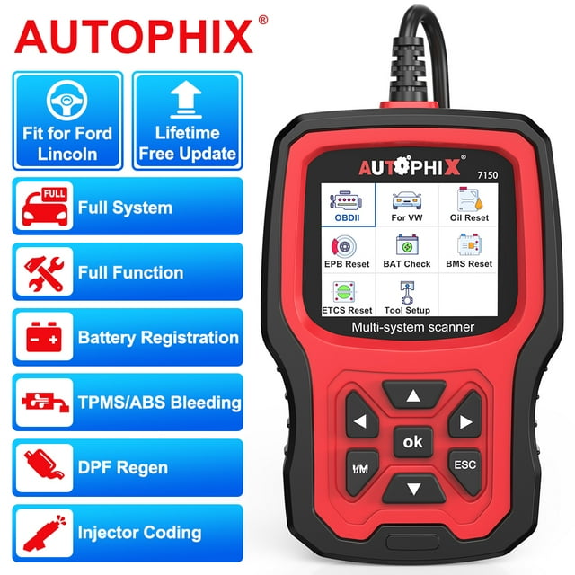 Autophix 7150 Car OBD2 Scanner All System Auto Diagnostic Scan Tool Fit ...