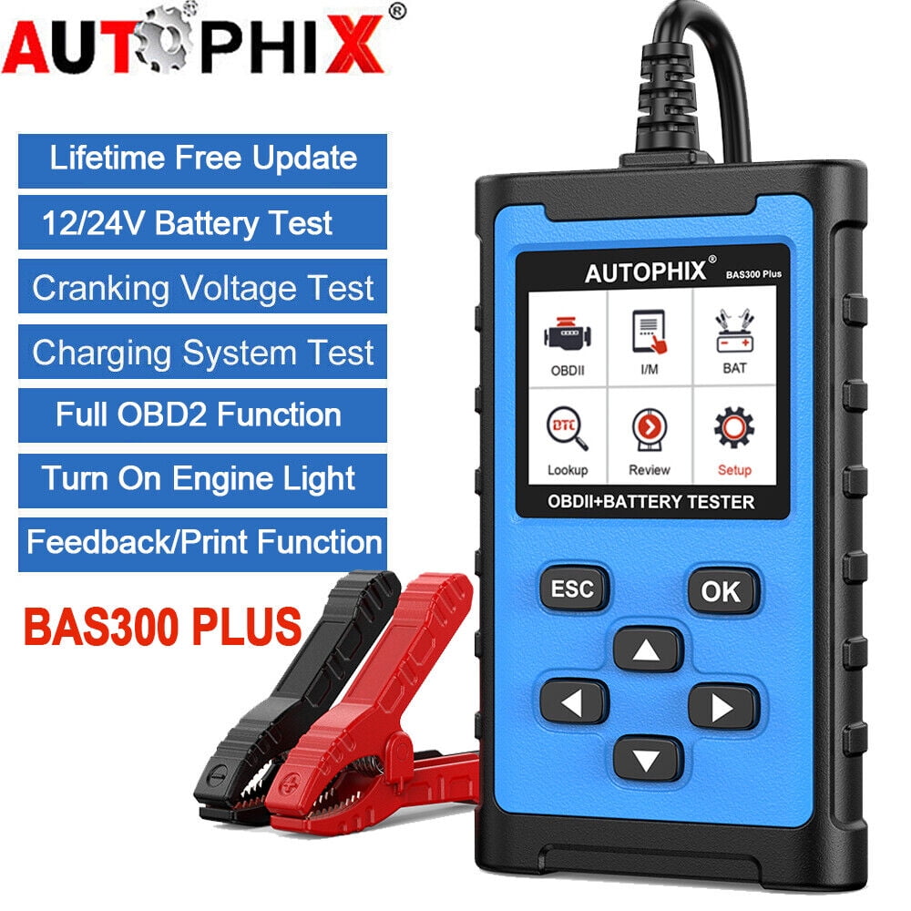 Autophix BAS300 Plus OBD2 Scanner Code Reader Car Engine Charging ...