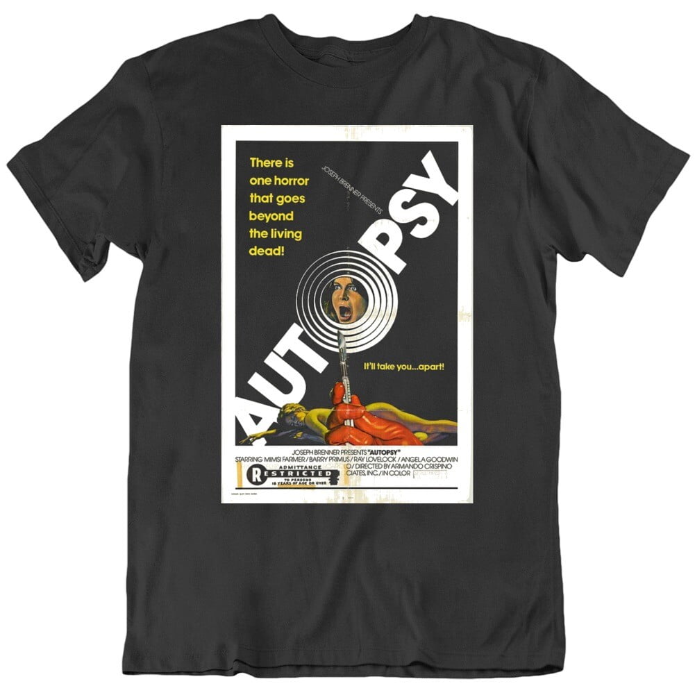 Autopsy Horror Retro Movie Poster Fan T Shirt - Walmart.com