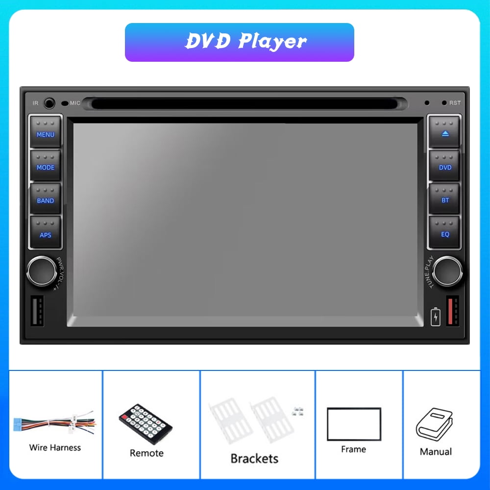 6.2 inch Double Din Car Stereo Radio With CD/DVD Player Car Audio ...