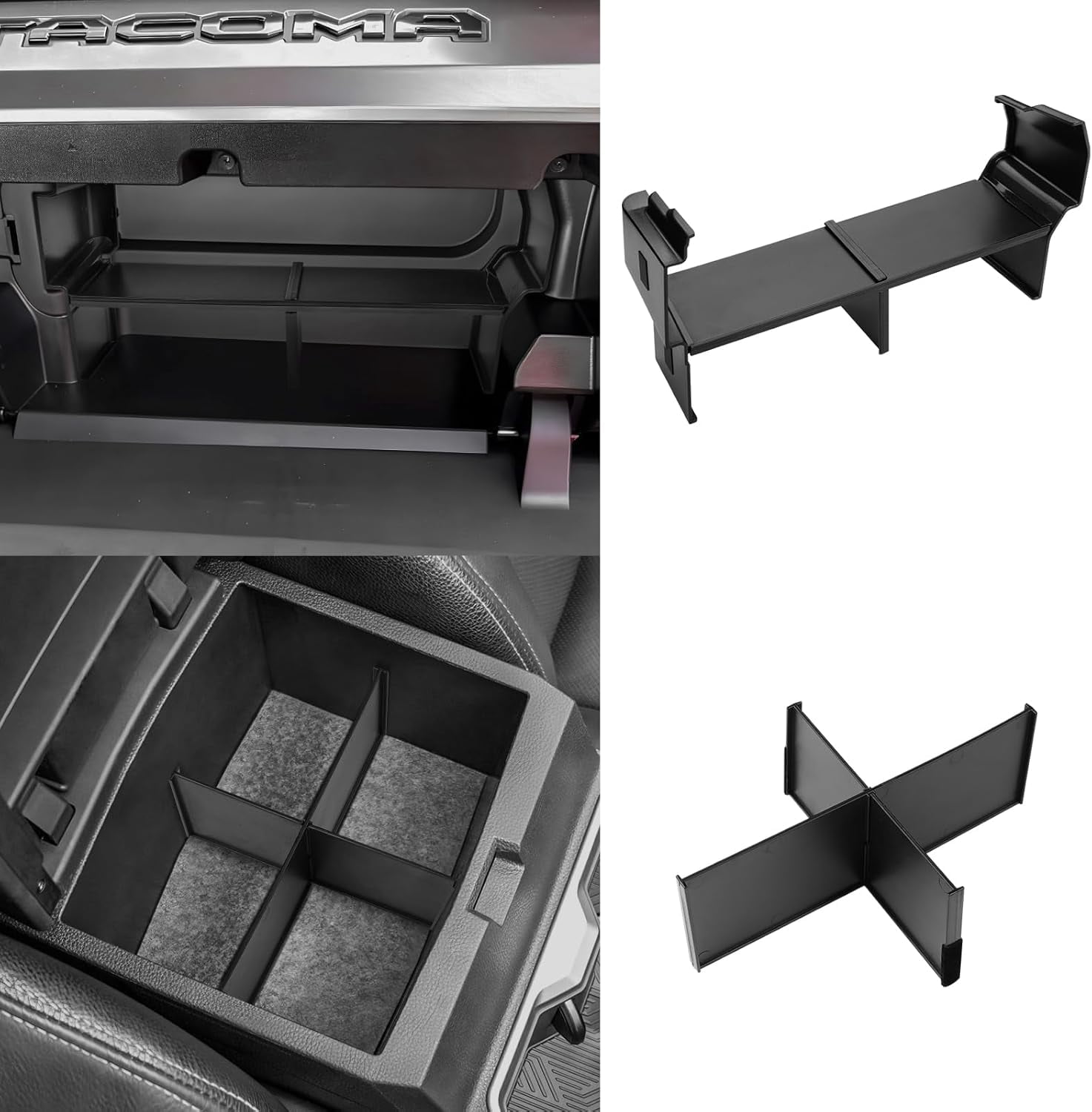 Autorder 2PCS Center Console Organizer for 2024-2026/4Runner 2025-2026 ...