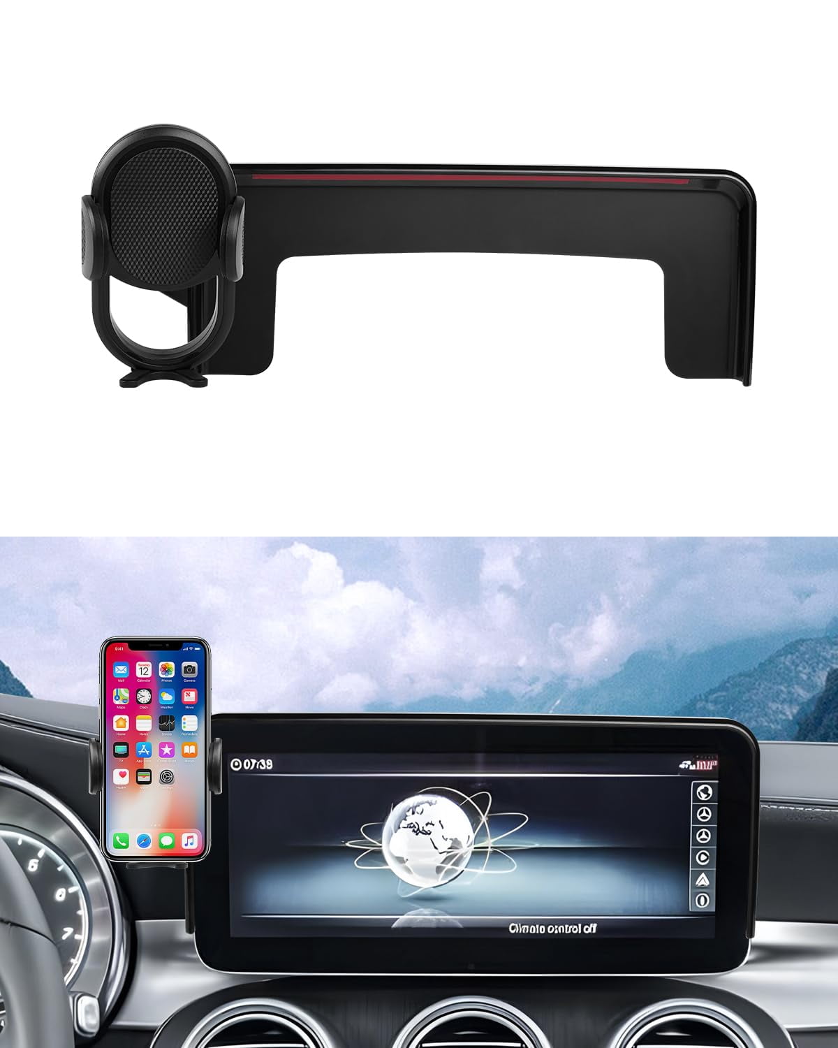 Phone holder mercedes c class store