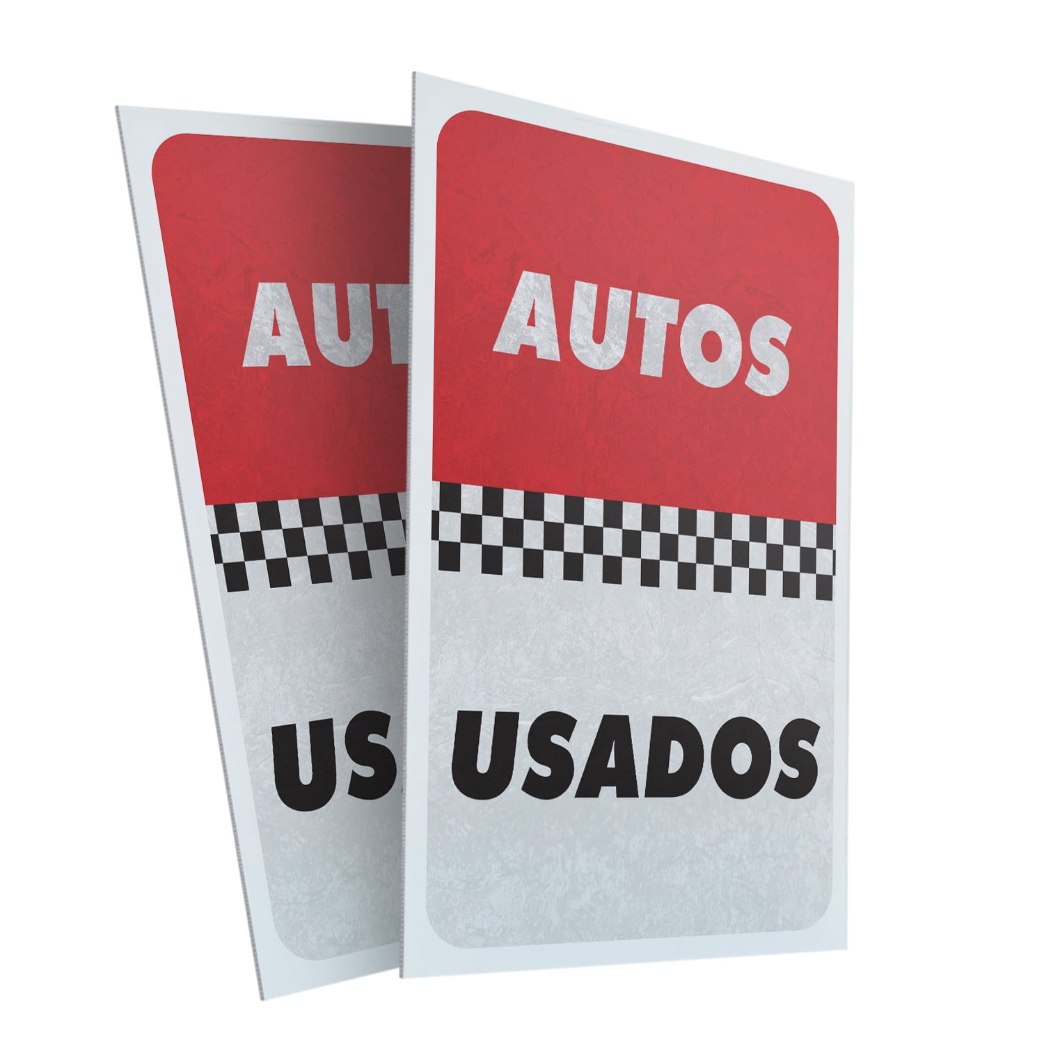 Autos Usados (2-PACK) 24" x 36" Plastic Signs | Sign Insert 4mm ...