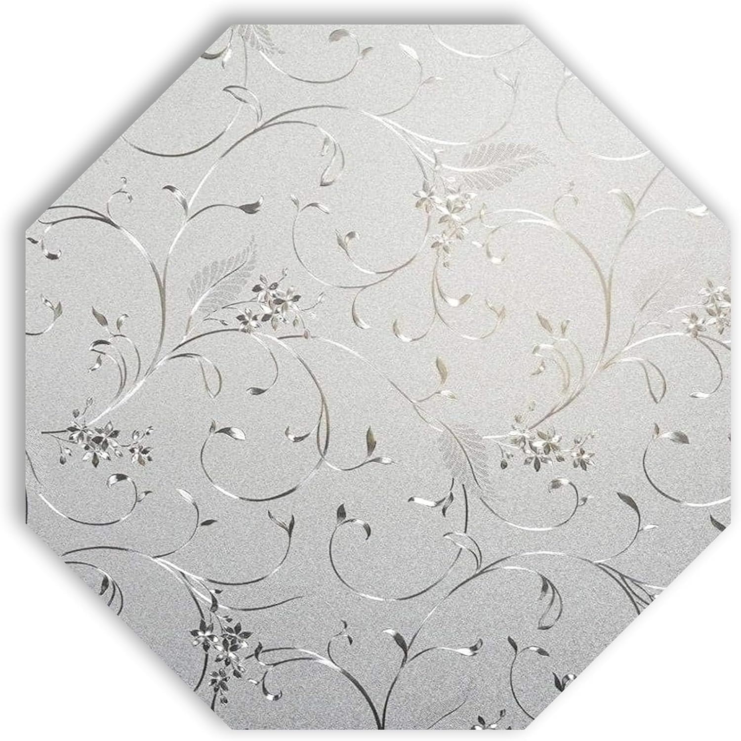 Autotech Park Precut Elegant Flower Octagon Window Film Shade, Self ...