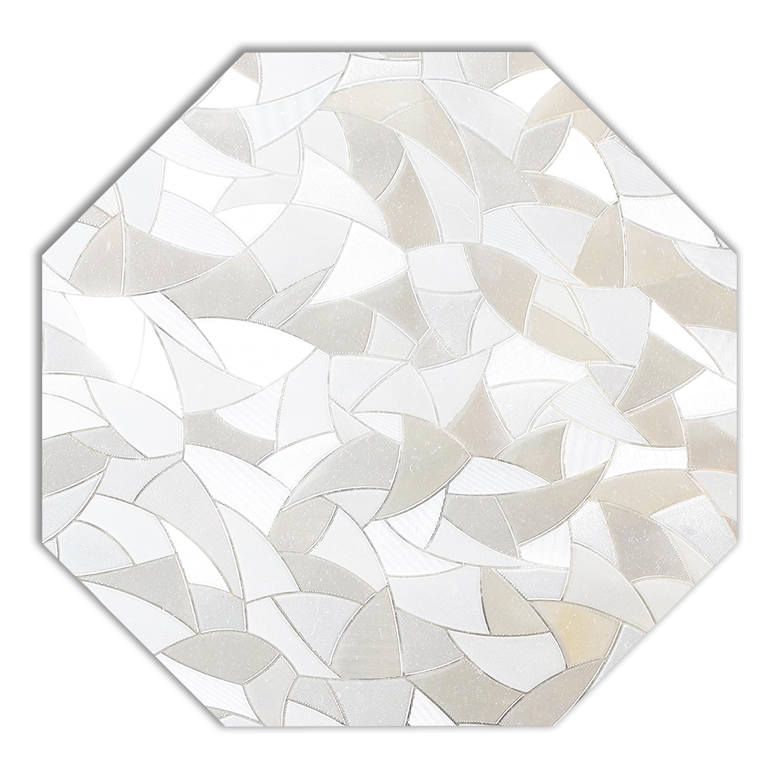 Autotech Park Precut Modern Mosaic Octagon Window Film Shade, Self ...