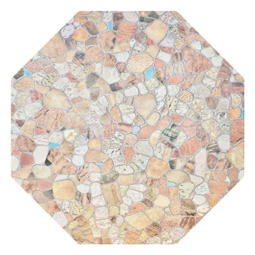 Autotech Park Precut Octagon Window Film, Stone Design, Self Static ...