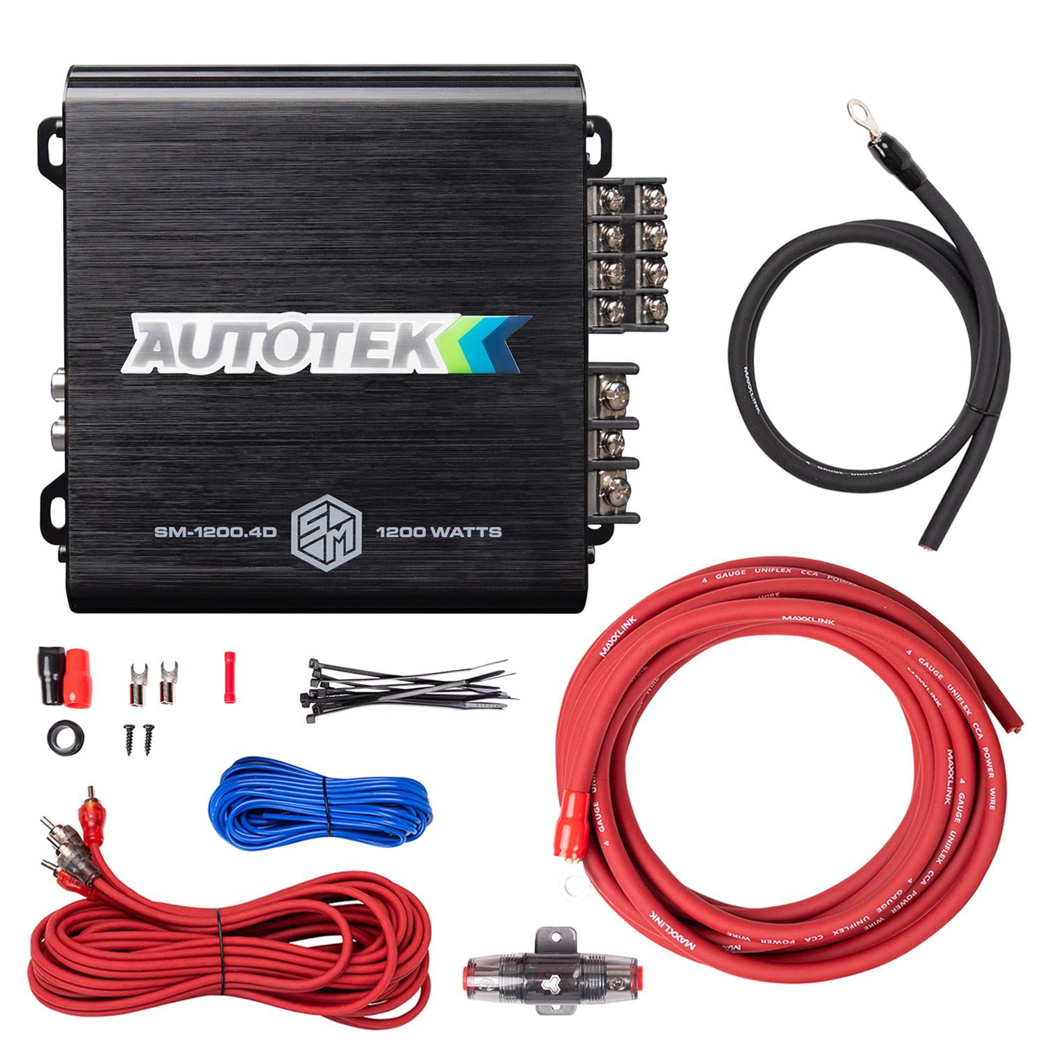 Autotek Street Machine SM-1200.4D 1200 Watt Four Channel Amplifier with ...