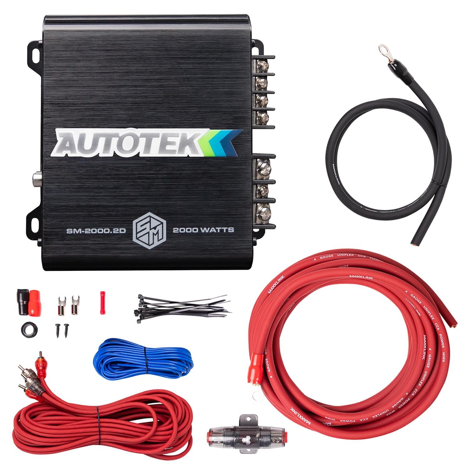 Autotek Street Machine SM-2400.4D 2400 Watt Four Channel Amplifier with ...