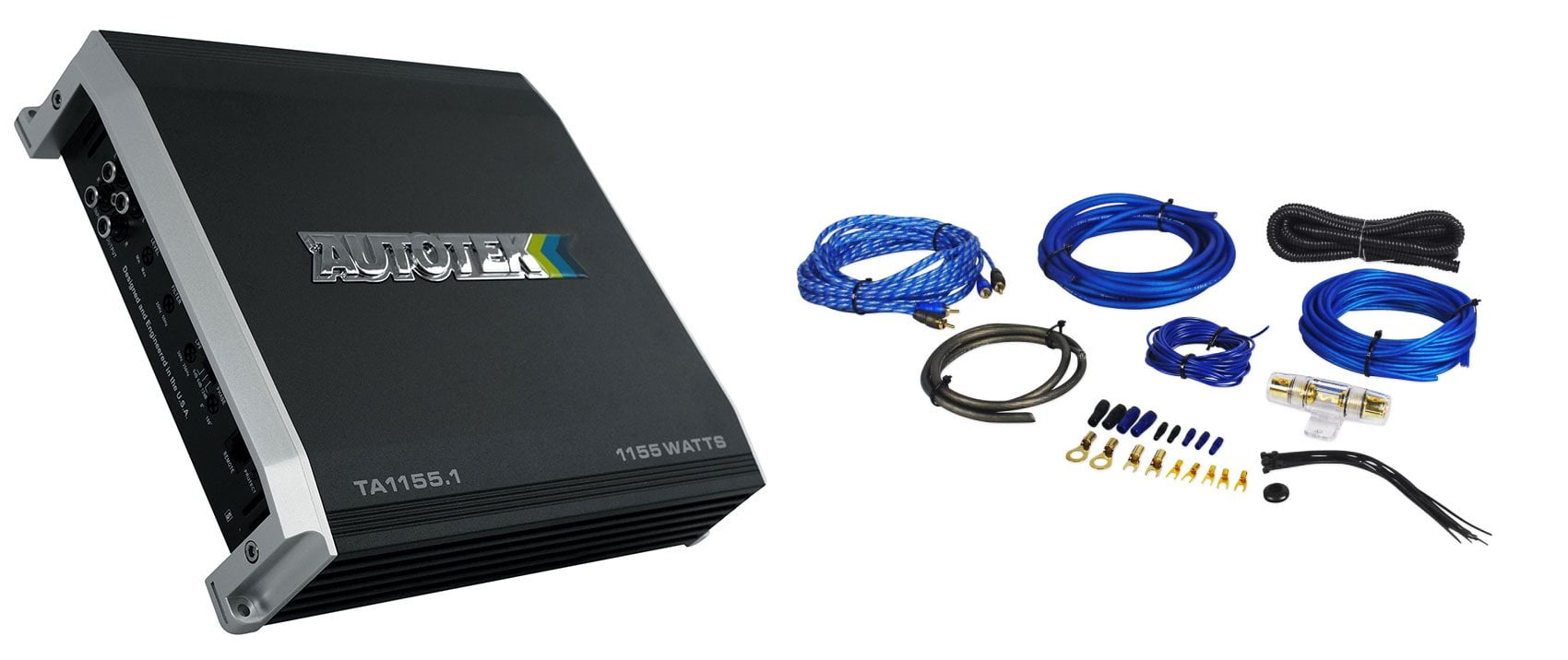 Autotek TA-1155.1 1100W 1 Ohm Mono Car Audio Amplifier with Bass Knob ...