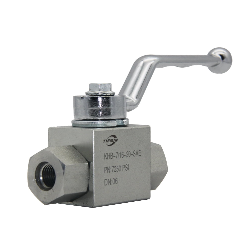 Autovo 7/16-20 UNF Hydraulic Ball Valve 7250 PSI 2 way Steel 04sae ...