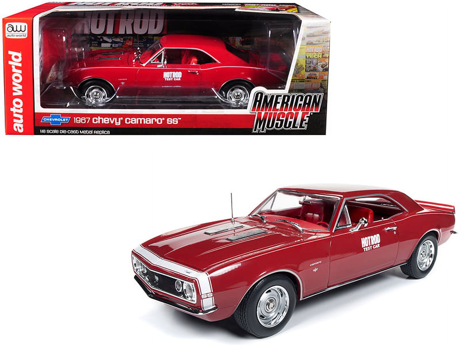 1967 Chevrolet Camaro SS Hot Rod Test Car Red with White Nose Stripe ...