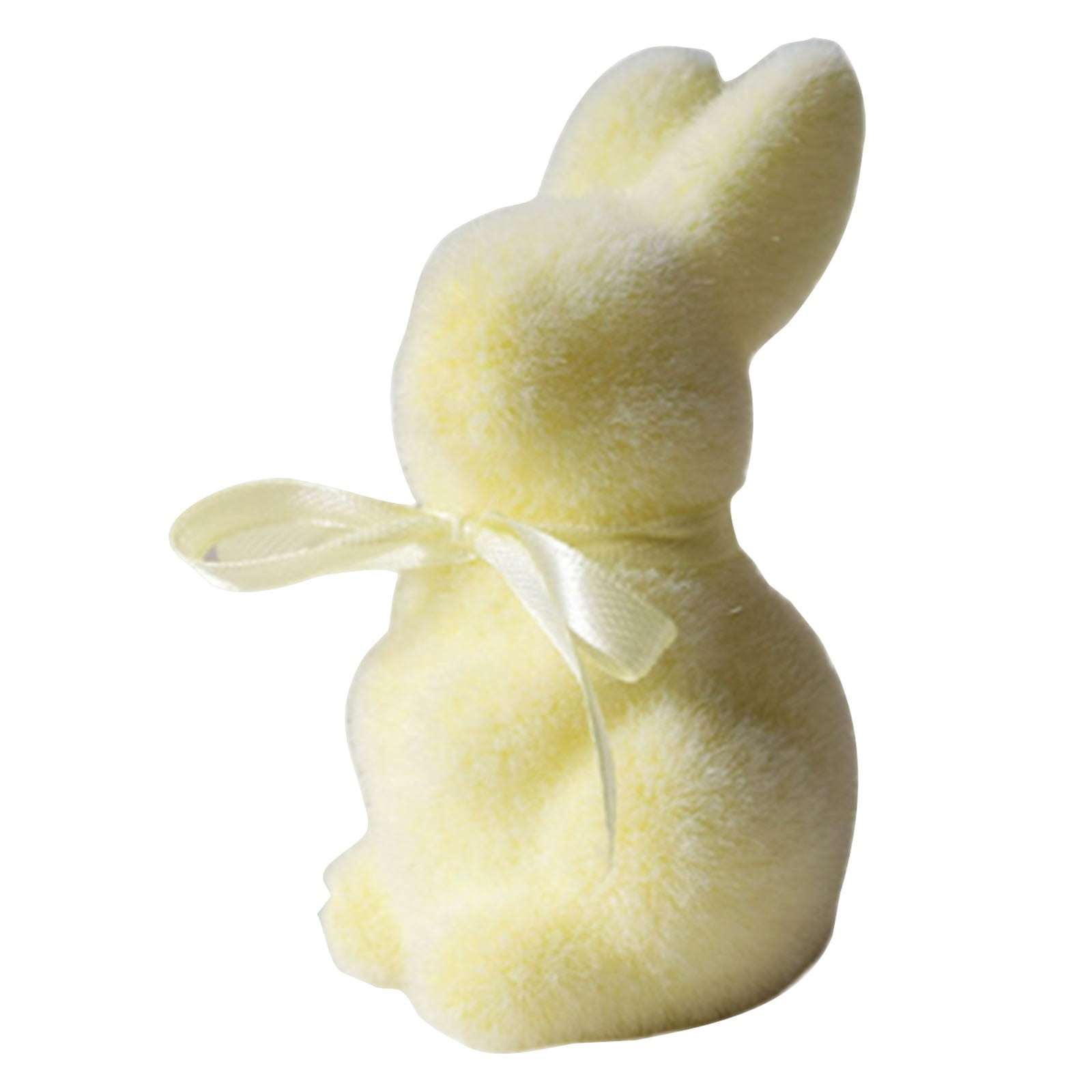 Autqi Easter Bunny Figurines - Small Moss Bunny with Bow Tie, Easter ...