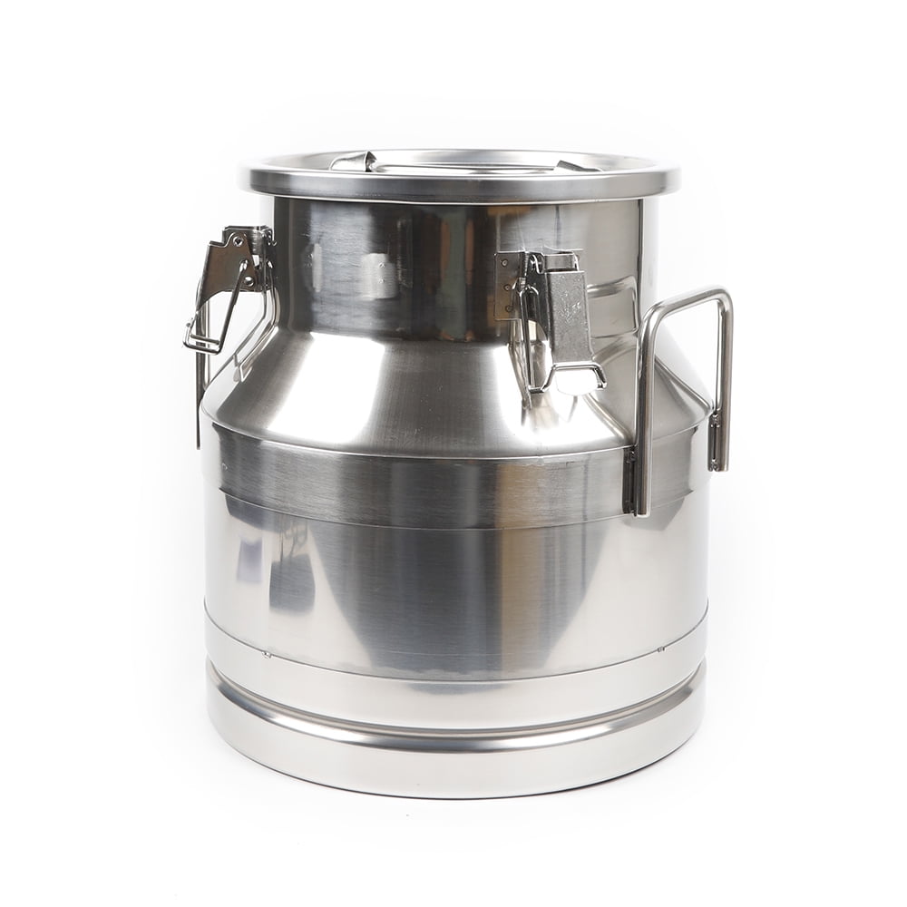 Autrinix 17 Gallon Stainless Steel Milk Storage Container with Tight ...