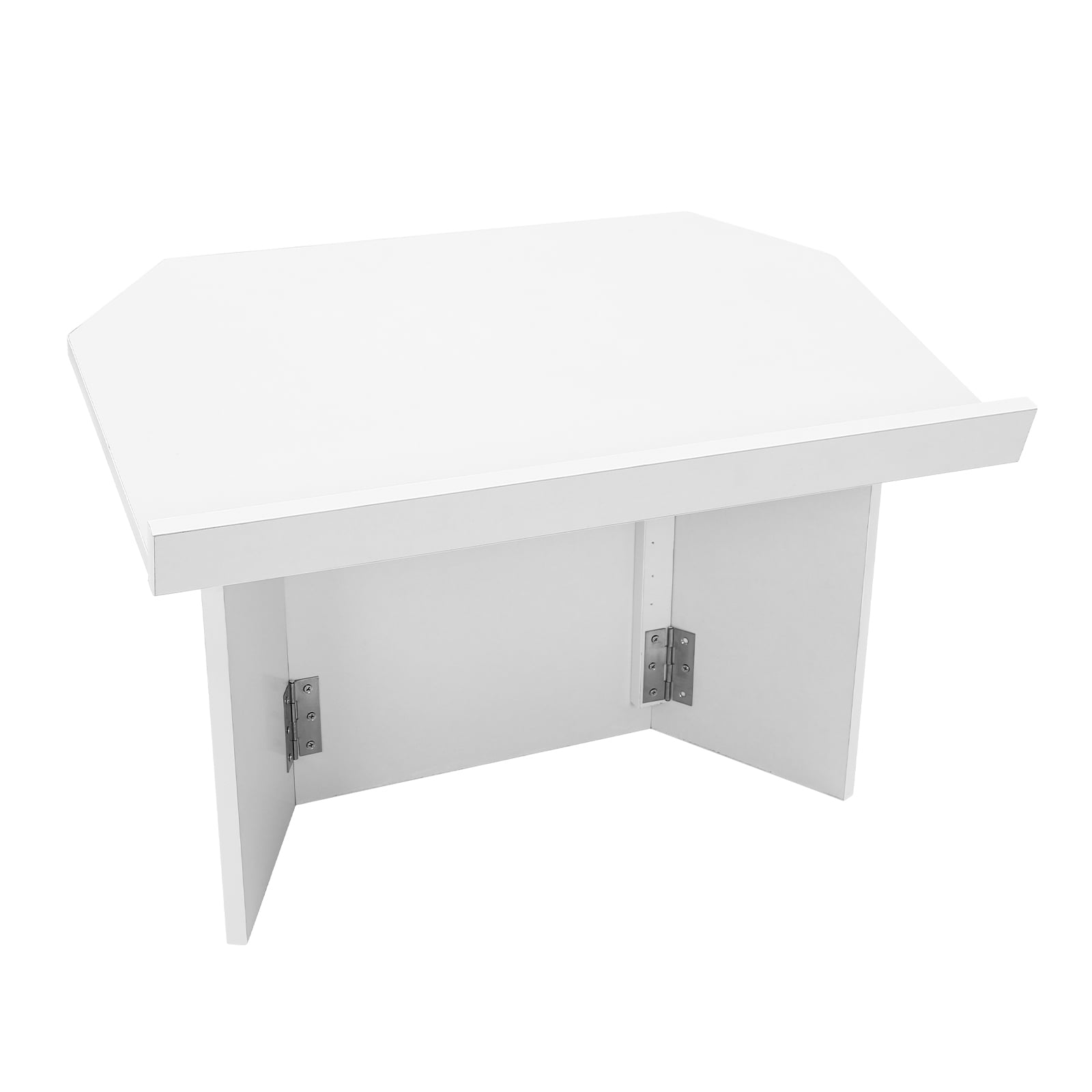Autrinix Collapsible Tabletop Podium, Foldable Lectern with Slanted ...