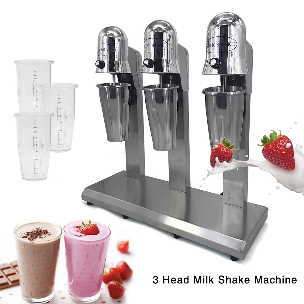 Autrinix Commercial milk shake Maker, 3 Head Drink Mixer, 180W Power ...