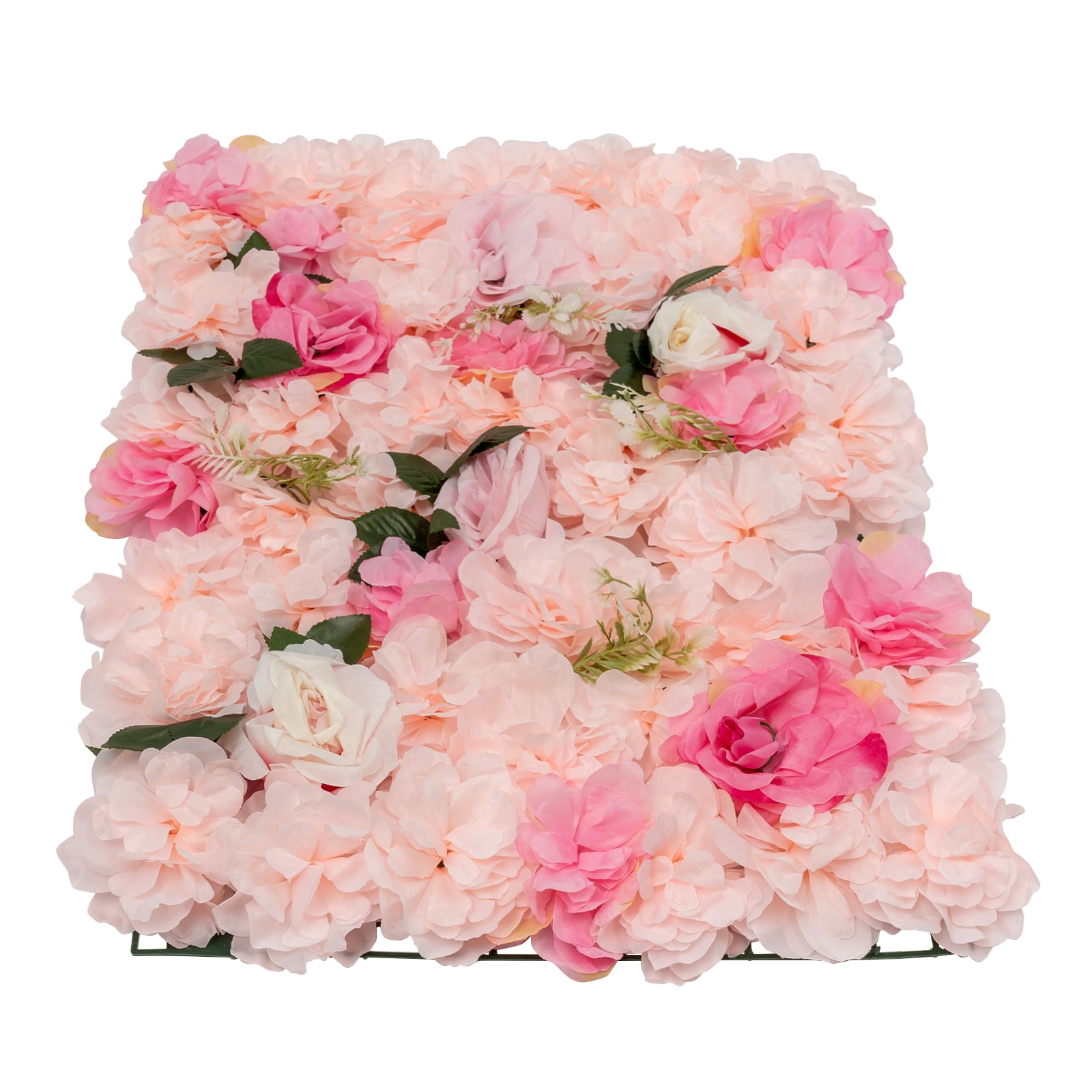 Autrinix Flower Wall Panels, 20-Piece Set of Silk Flowers with Dahlia ...