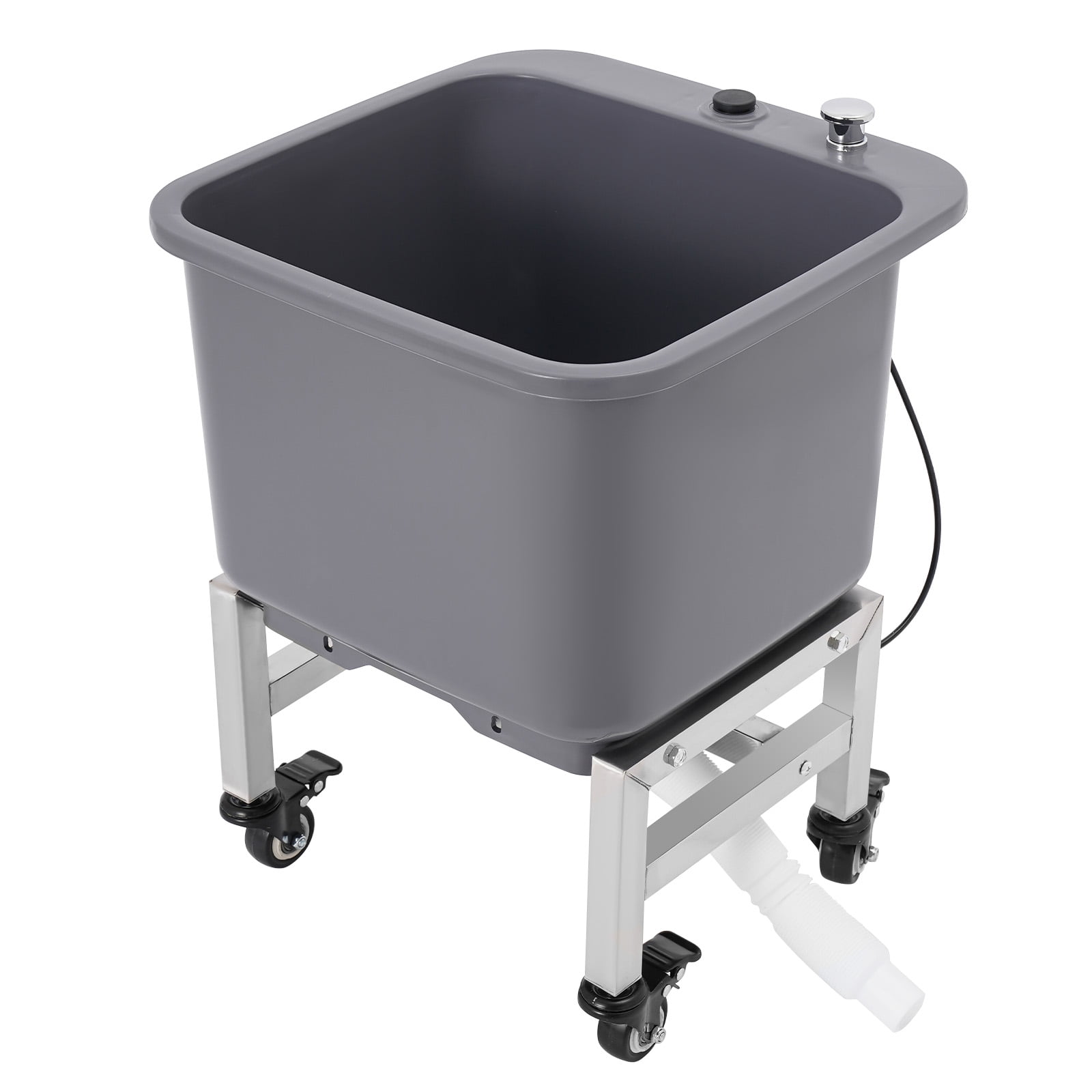 Autrinix Freestanding Mop Sink with Modern Design, One-Touch Drain, and ...