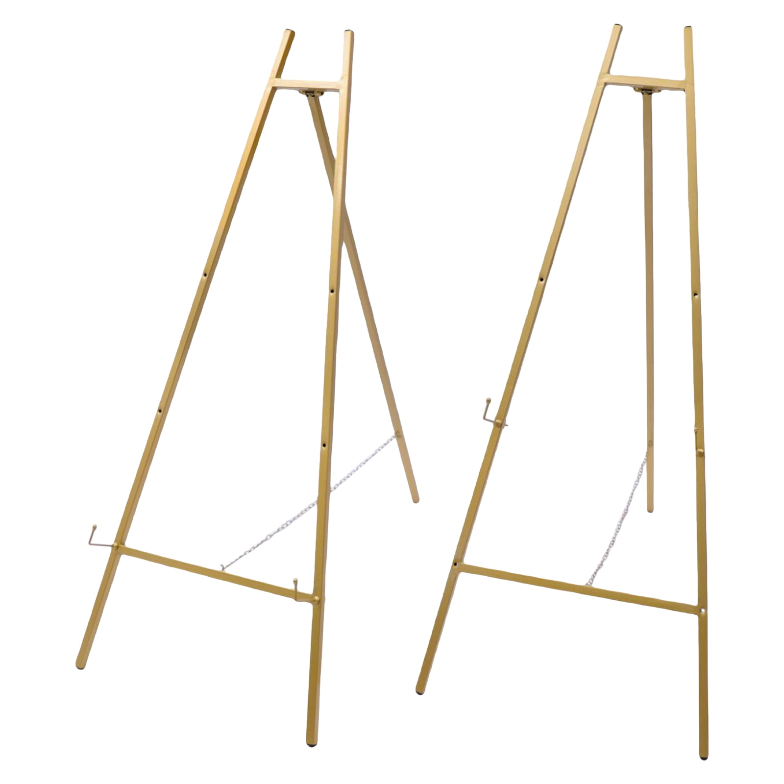 Autrinix Roadway Wedding Easel Stand, Gold Steel Pipe Frame ...