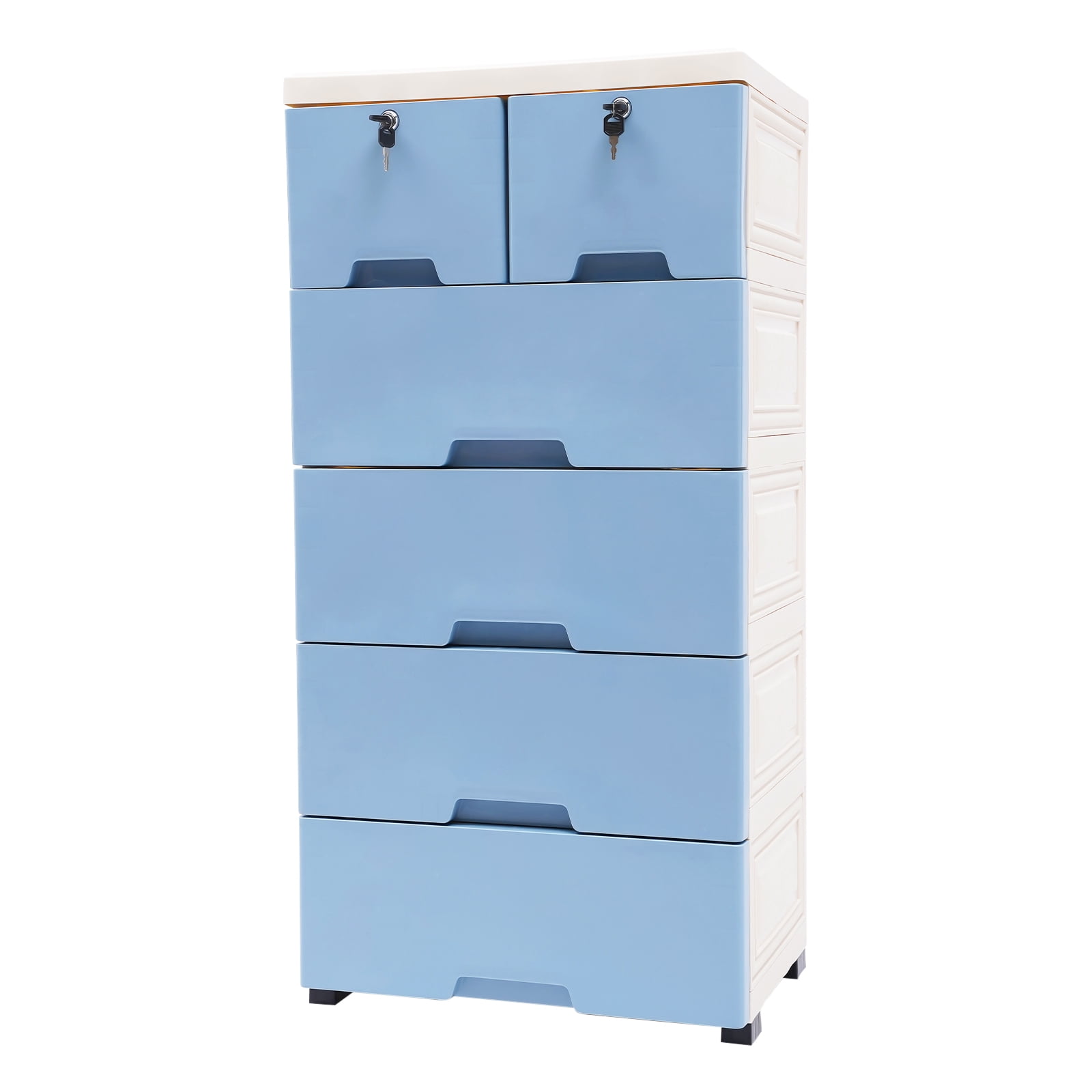 Autrinix Storage Drawers For Clothes, Modular Plastic Dresser With 6 ...
