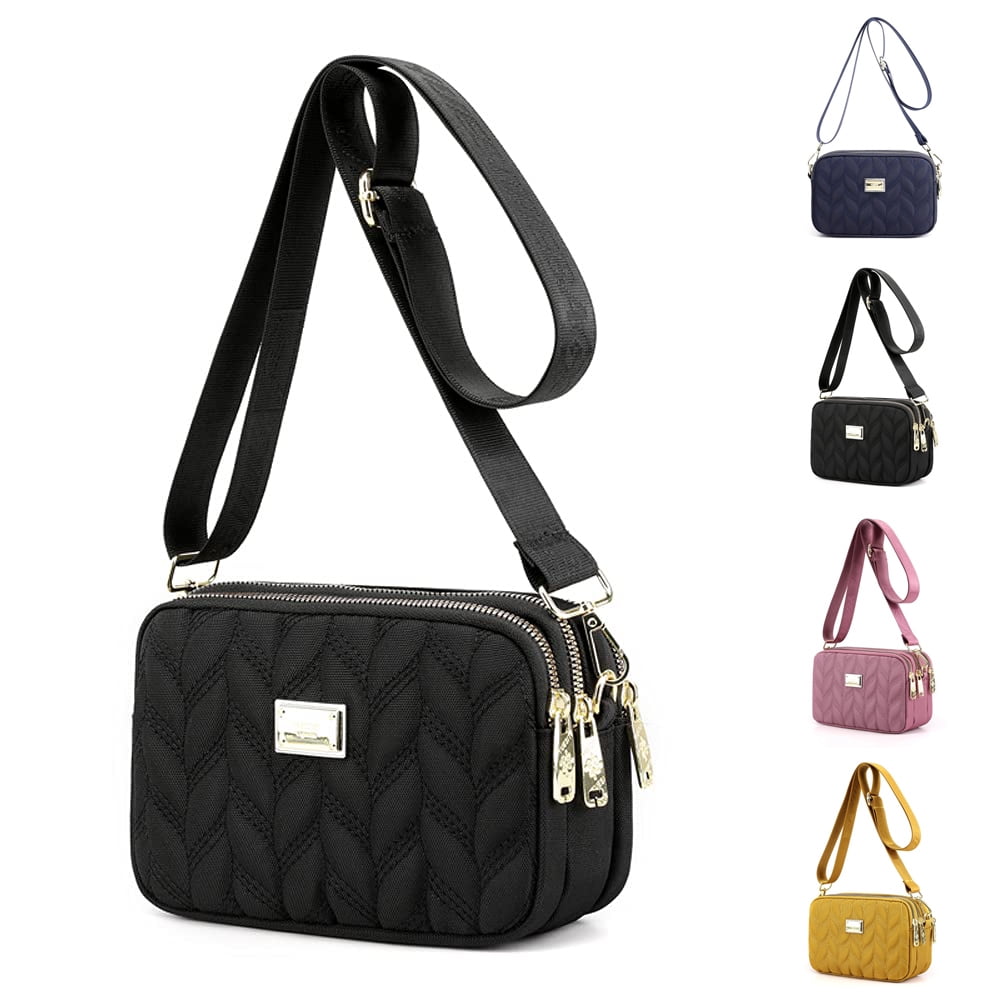 Autrucker Women Crossbody Messenger and Shoulder Bags, Black - Walmart.com