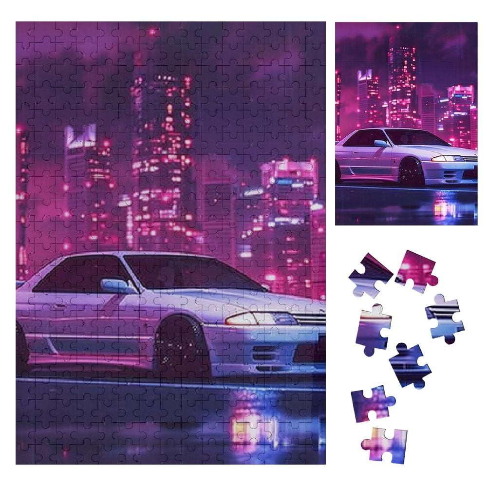 Autua Ai-Mitsu Synthwave Style Wooden Jigsaw Puzzle Vertical Art Puzzle ...