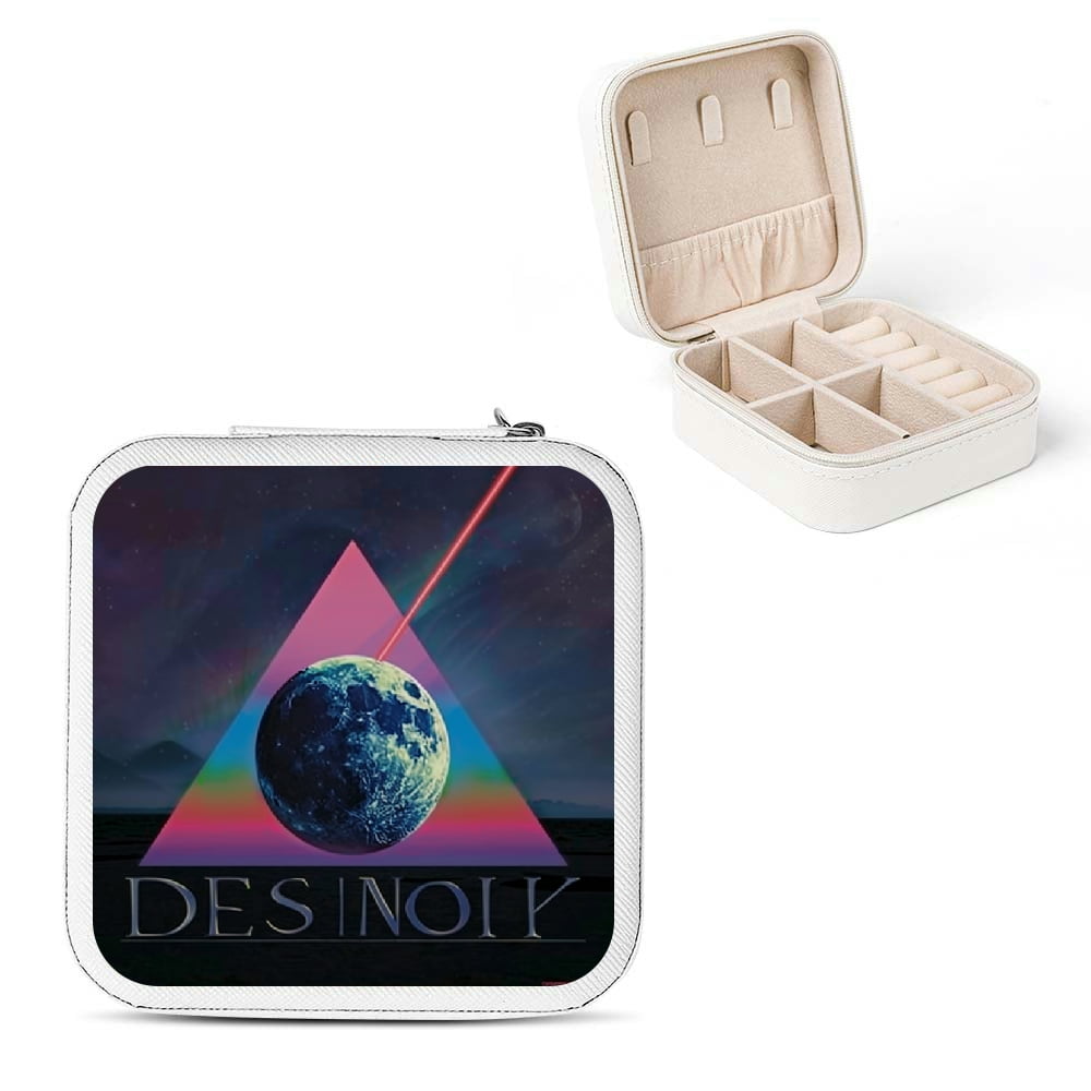 Autua Beeple Moon Rainbow Triangle PU Leather Jewelry Box for Necklace ...