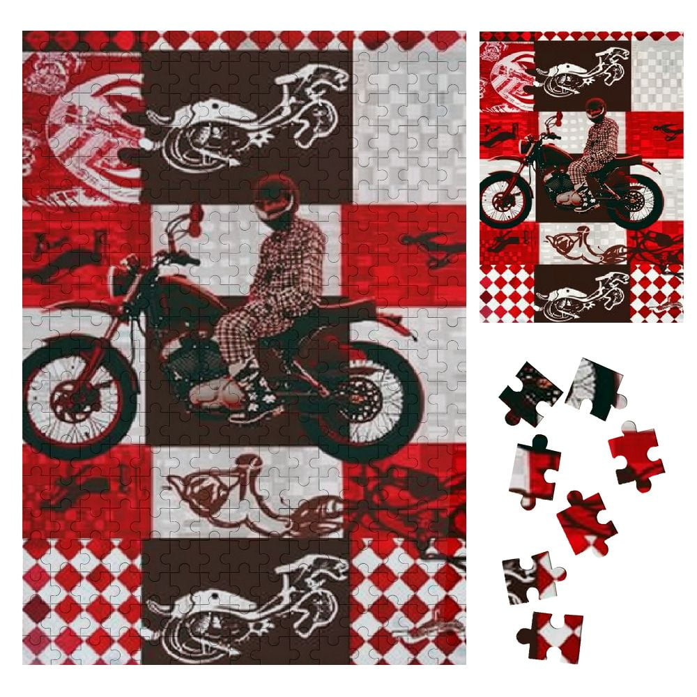 Autua Checkered Pattern Vertical Impossible Wooden Puzzle - Wooden Gift ...