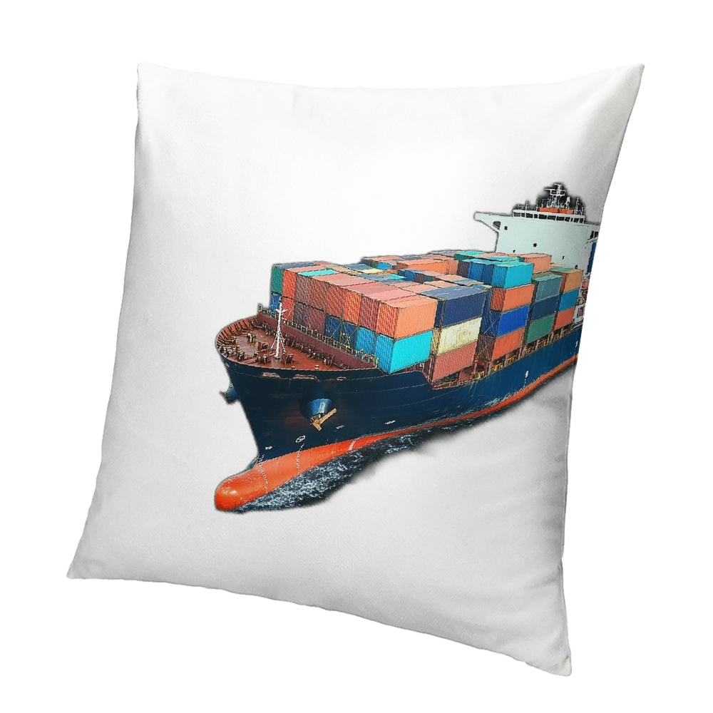 Autua Container Ship Man Digital Rendering Pillow Covers Home Decor ...