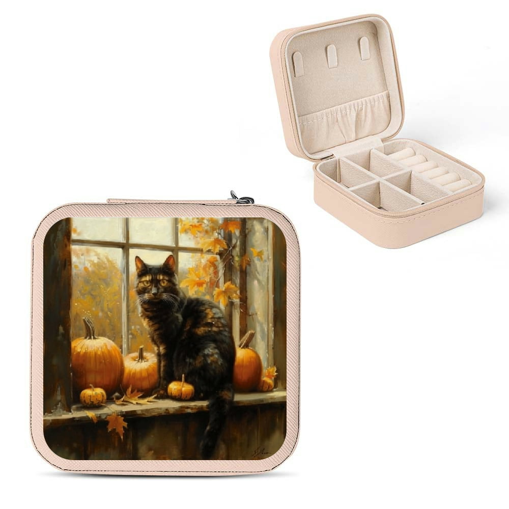 Autua Cute Cat Flexible Storage Jewelry Box Necklace Ring Earring ...