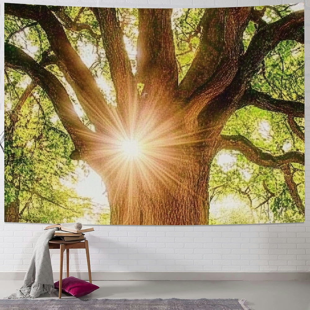 Autua Dark Green Landscape Nature Tapestry Home Decoration Large Wall ...