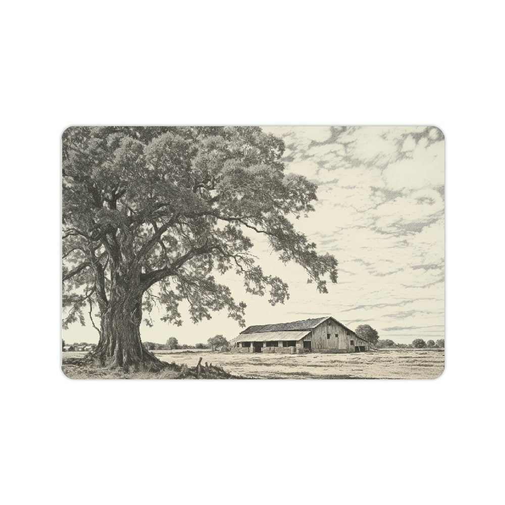 Autua Diatom Mud Mats Farm Scenery Home Theme Non-Slip Quick Drying Rug ...