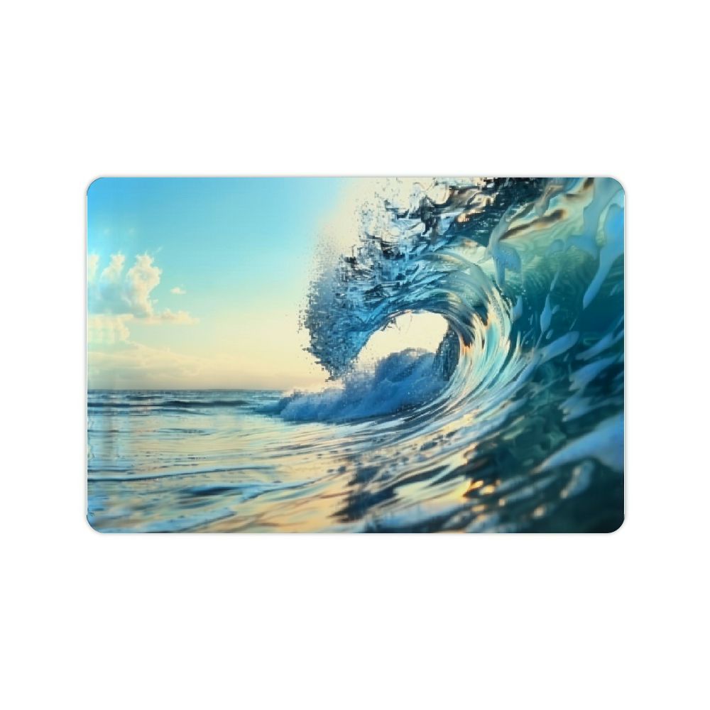 Autua Diatom Mud Mats Non-Slip Wave Ocean Sky Home Theme Pack of 2 ...