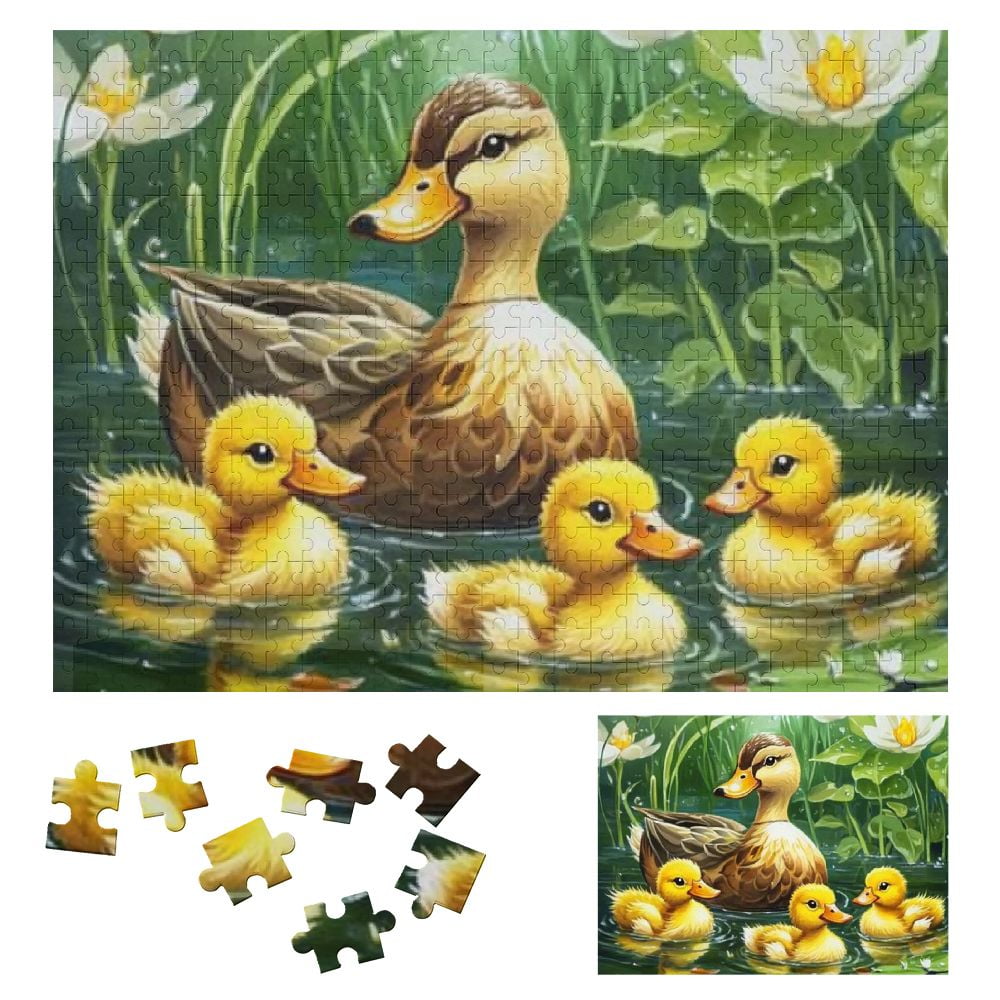 Autua Ducklings Wooden Jigsaw Puzzle Impossible Wooden Puzzles Family ...