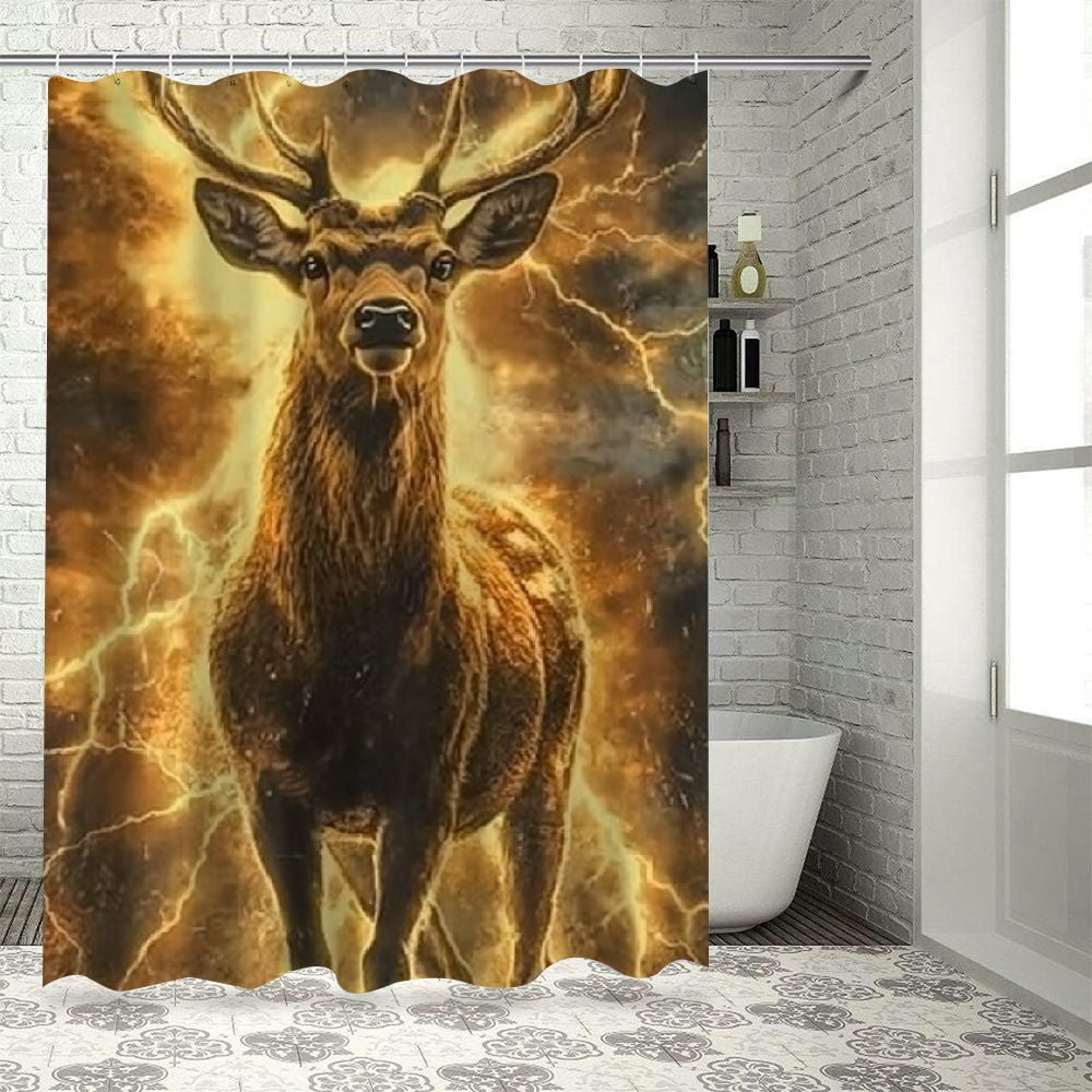 Autua Fantasy Art Washable Shower Curtain Set with Hooks - Premium ...