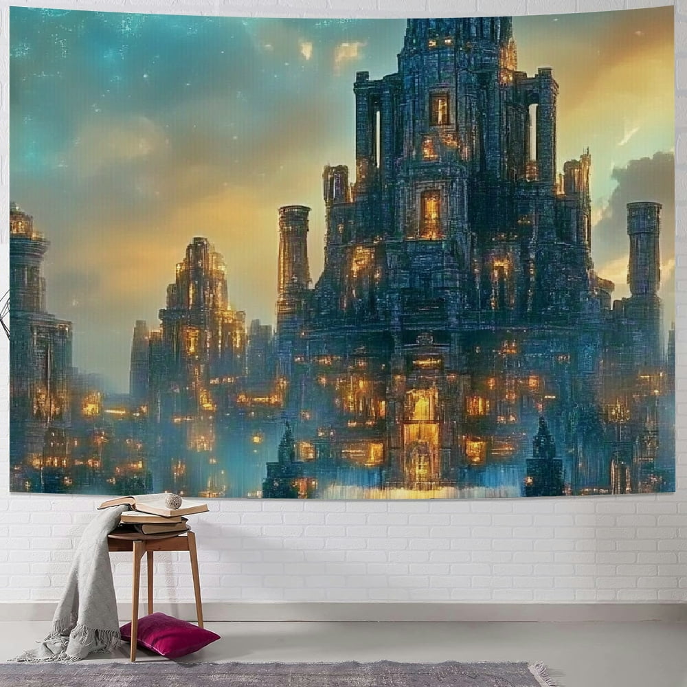 Autua Fantasy Underwater City Background Legendary City of Atlantis ...